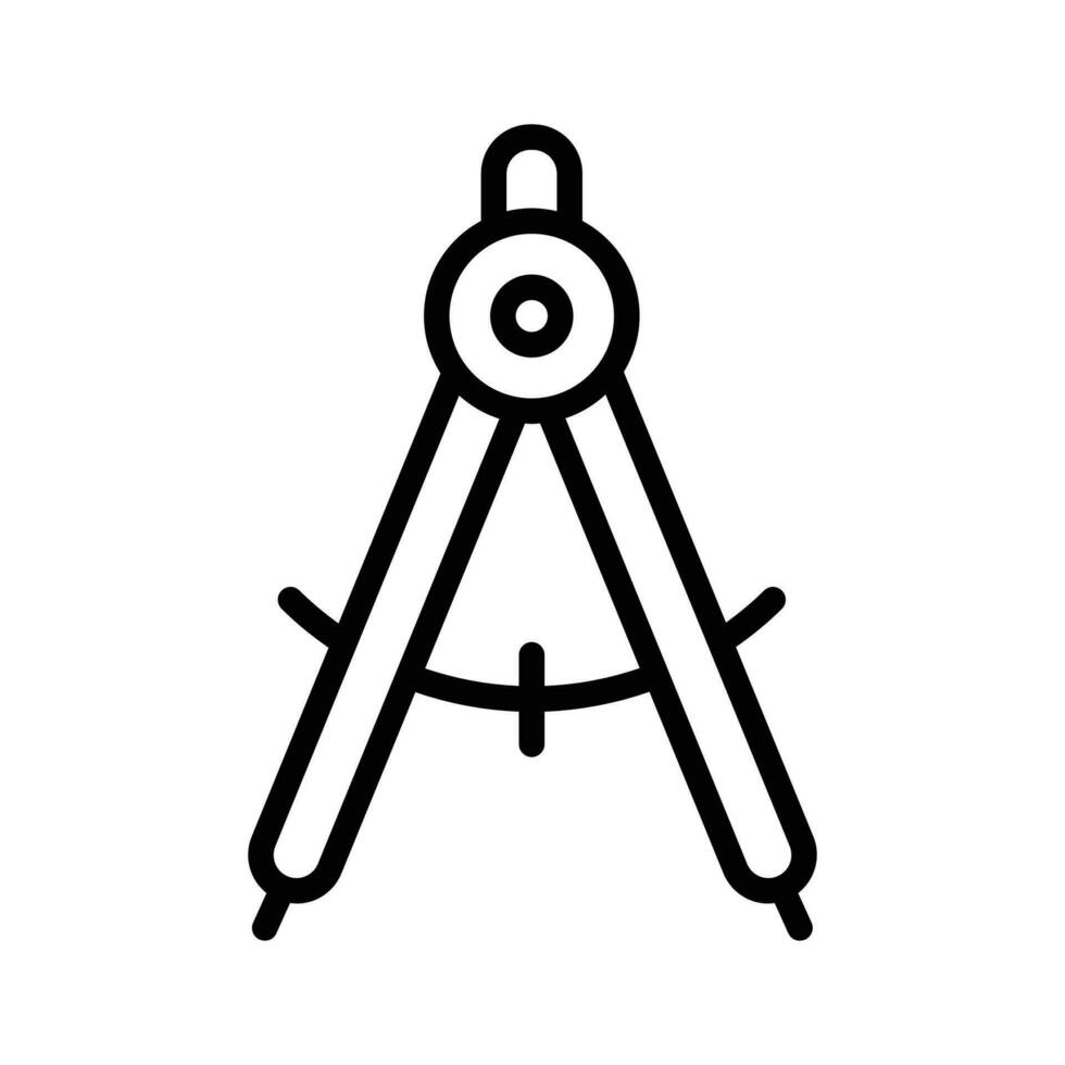 Grab This Amazing Vector Design Of Geometry Compass Icon Flat Icon Design Of Drafting Tool