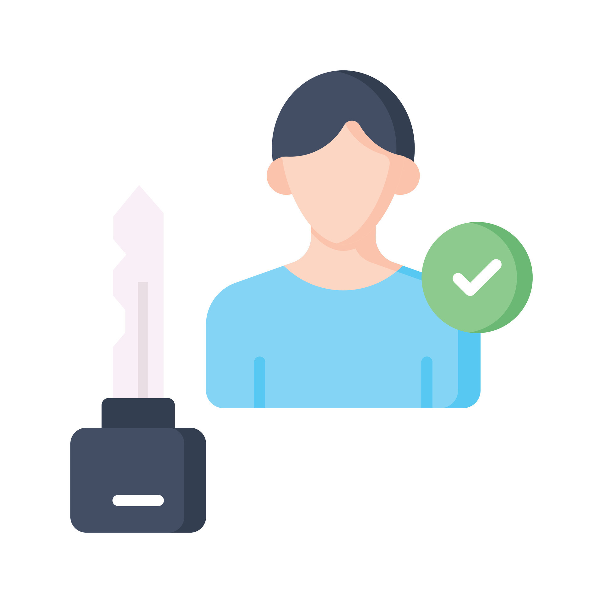 User authentication vector design in modern style, ready for premium ...