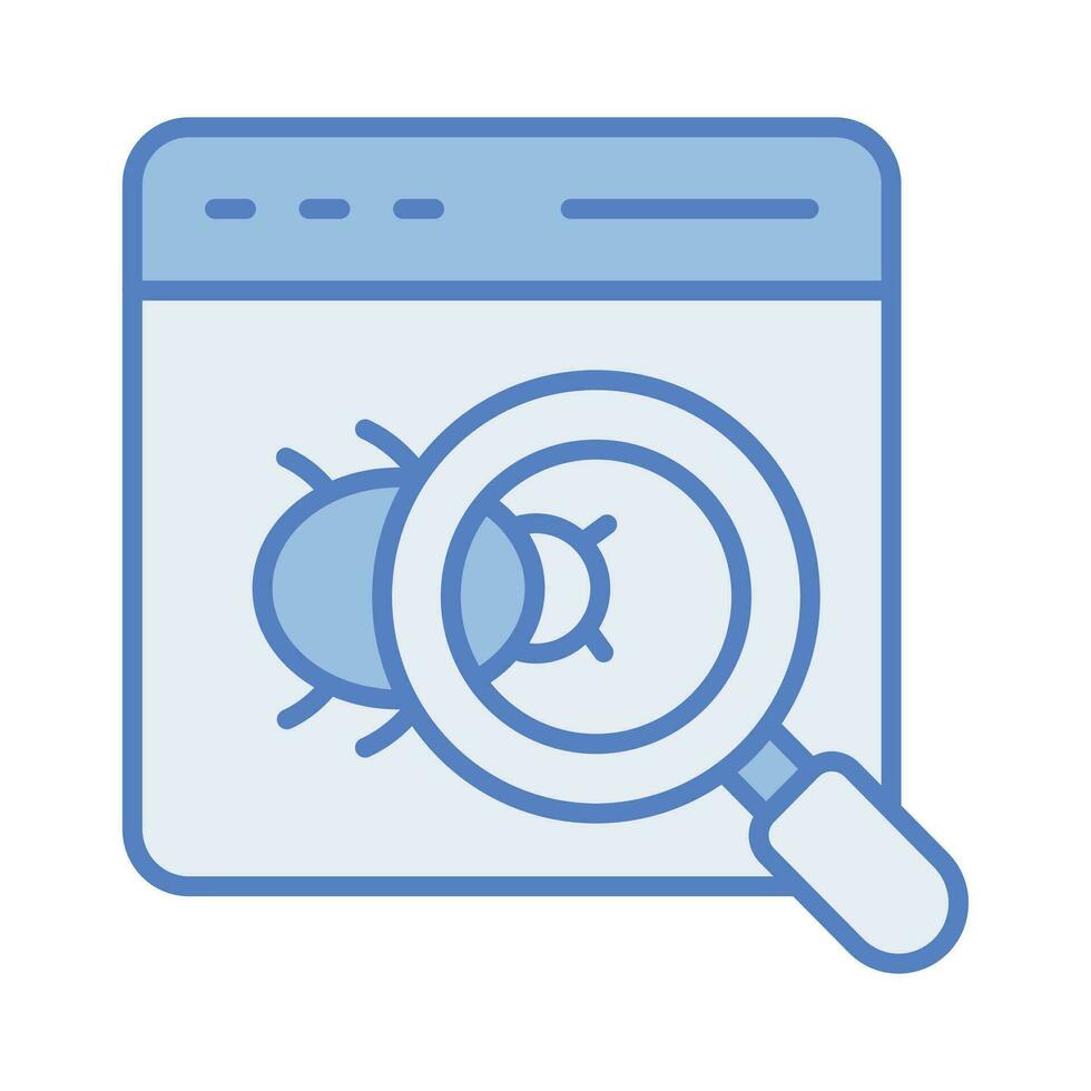 Website programming, bug finding. Developer with magnifier. Security concept 30744792 Vector Art ...
