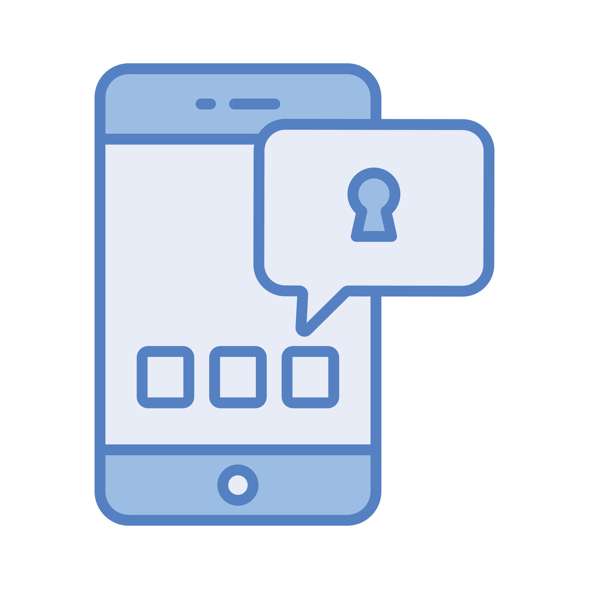 Unique icon of mobile app security, editable vector of mobile app protection, app security ...