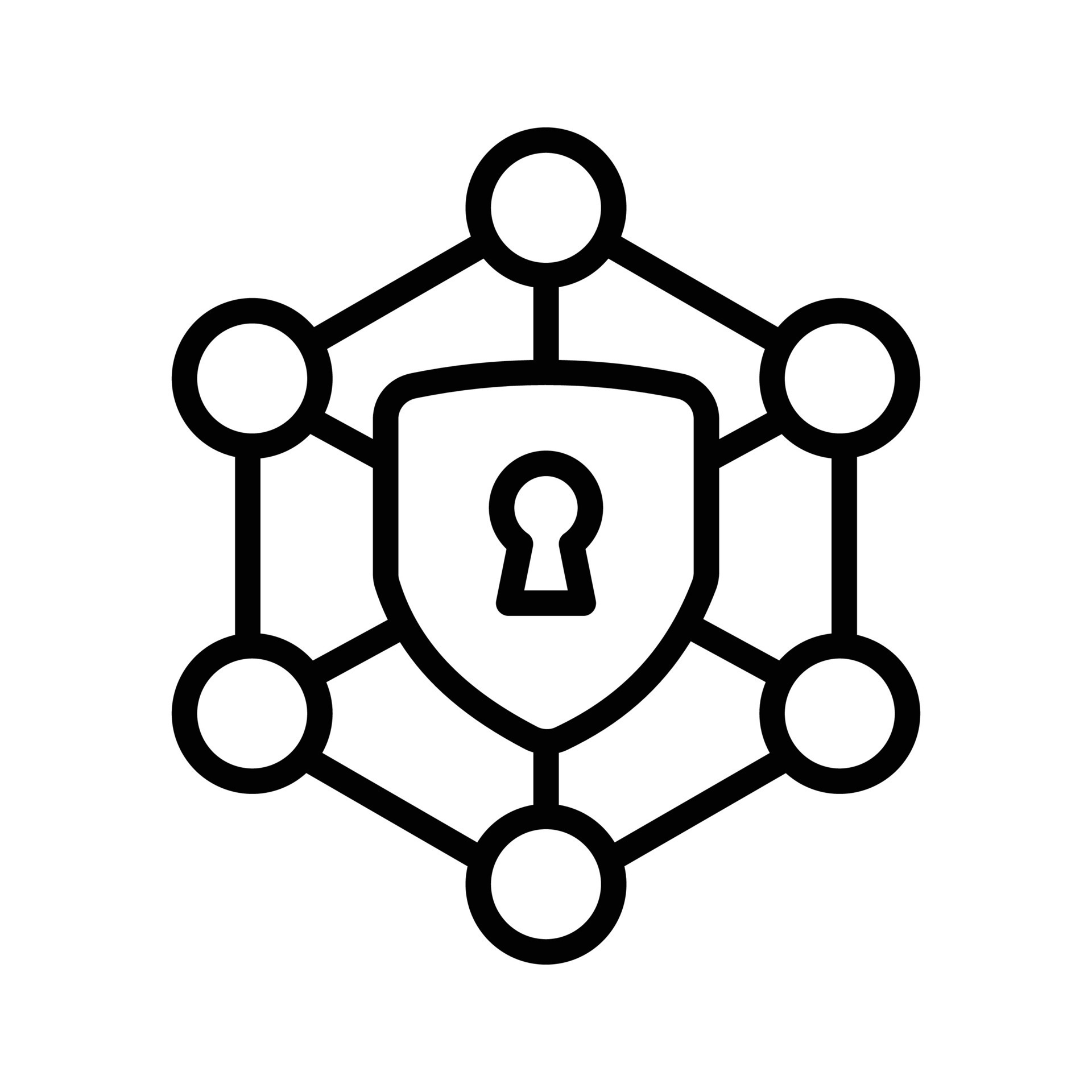 A Beautiful Vector Of Network Security With Key Lock 30745223 Vector