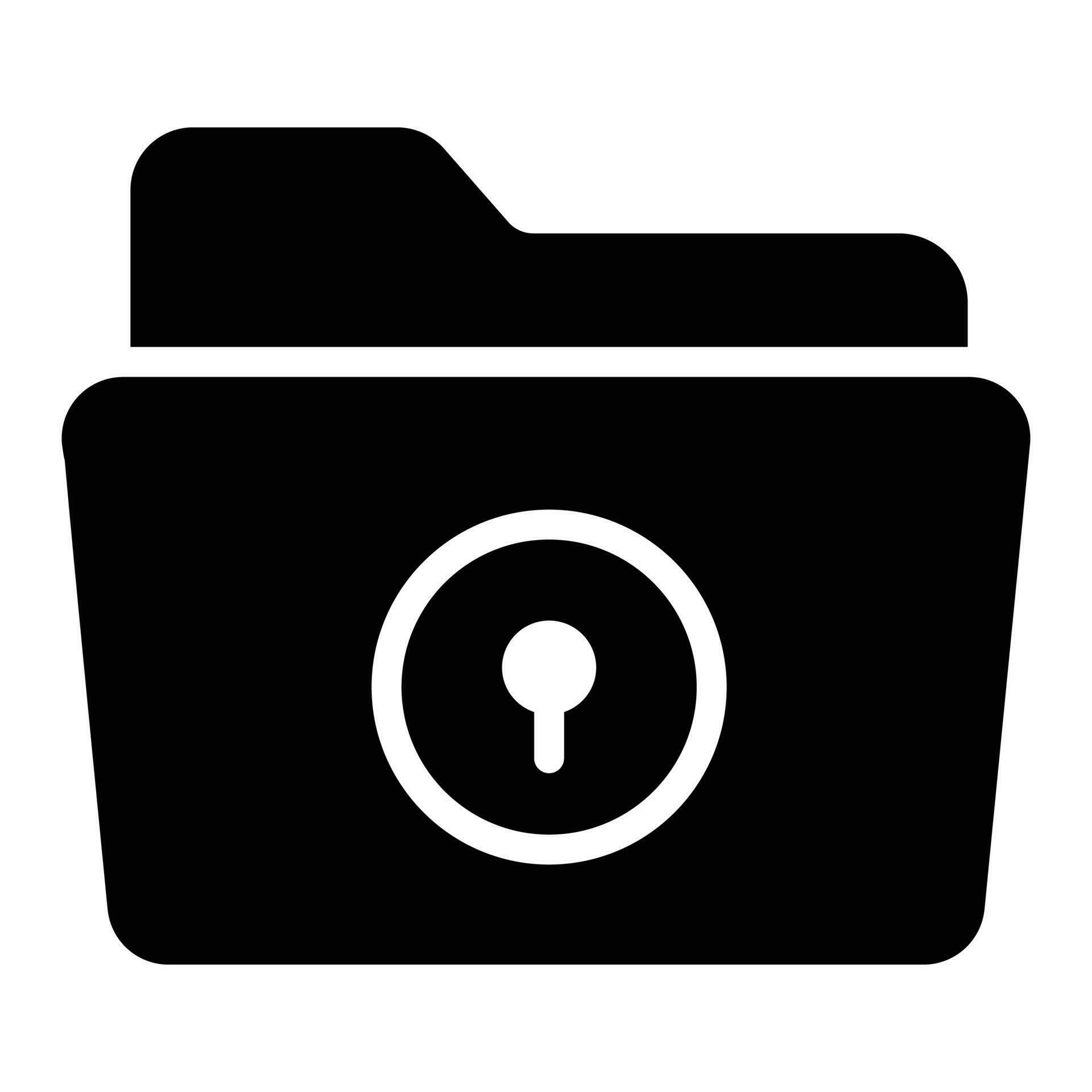 Secure Confidential File Folders With Paper Documents Security Vector Icon 30745514 Vector Art