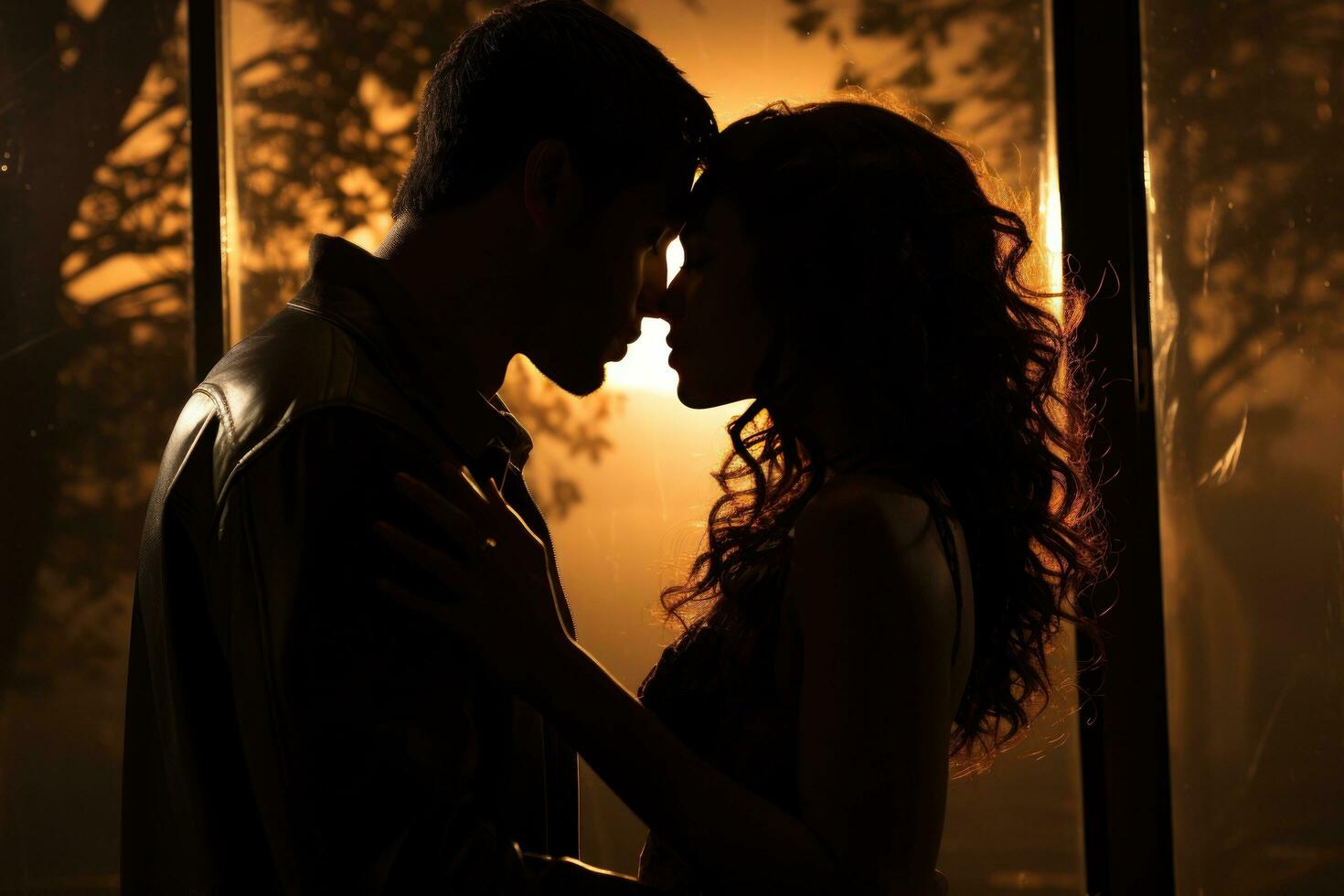 Couple kissing Passionate embrace to show your love and affection ... Couple kissing Passionate embrace to show your love and affection ...