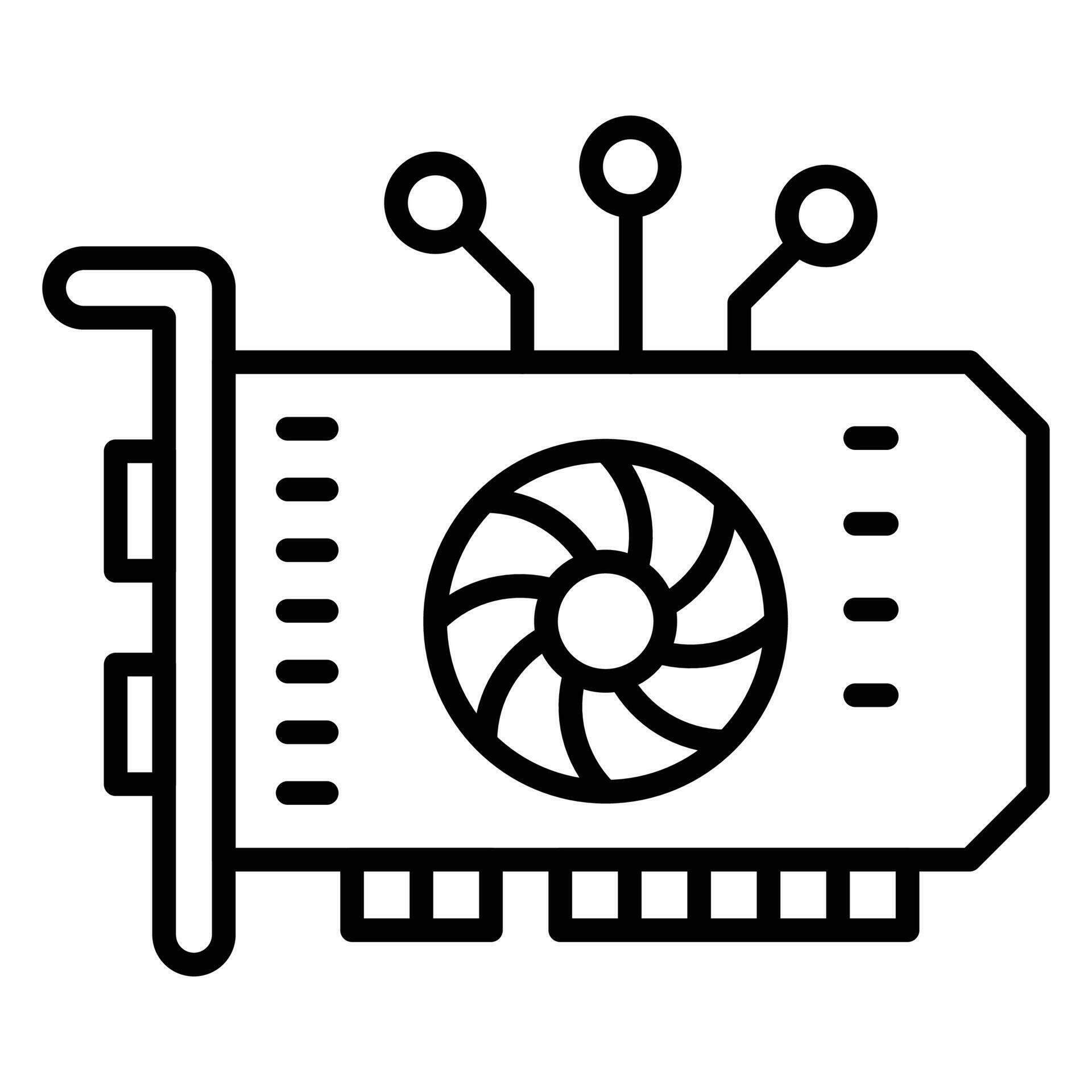 Have A Look At This Beautiful Icon Of Gpu Mining Customizable Vector