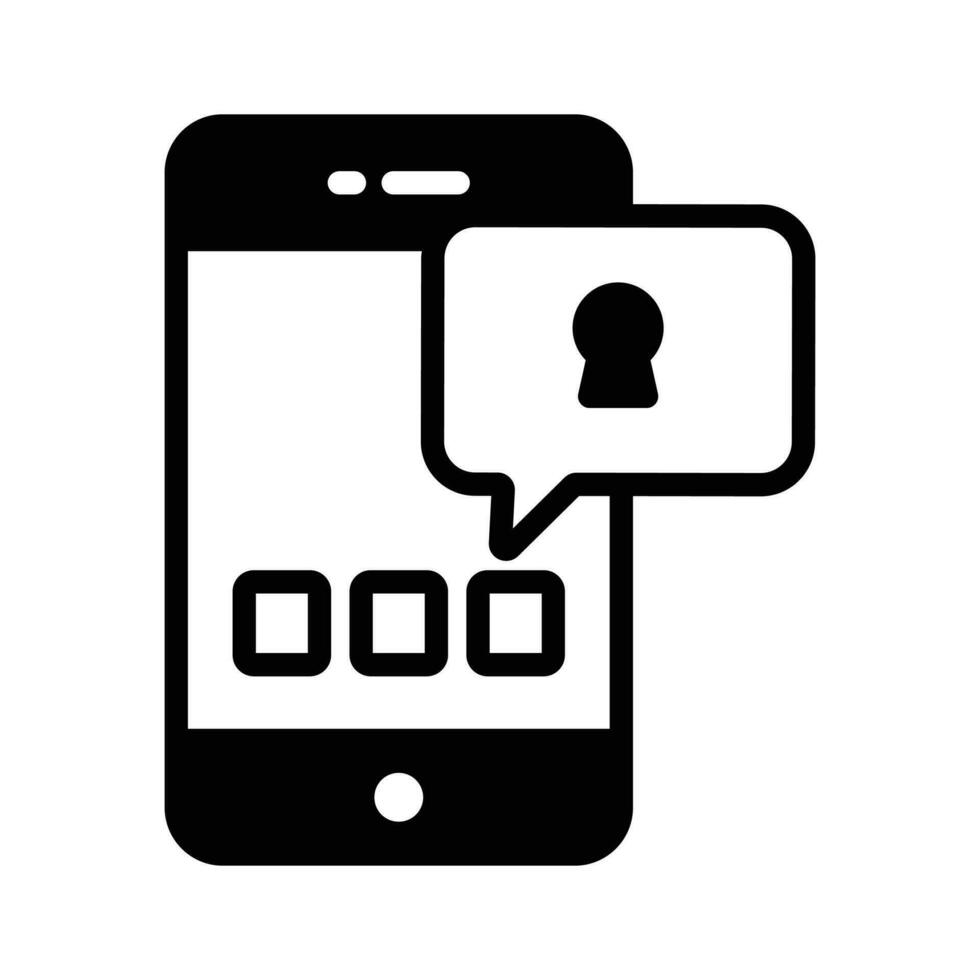 Unique icon of mobile app security, editable vector of mobile app protection, app security ...