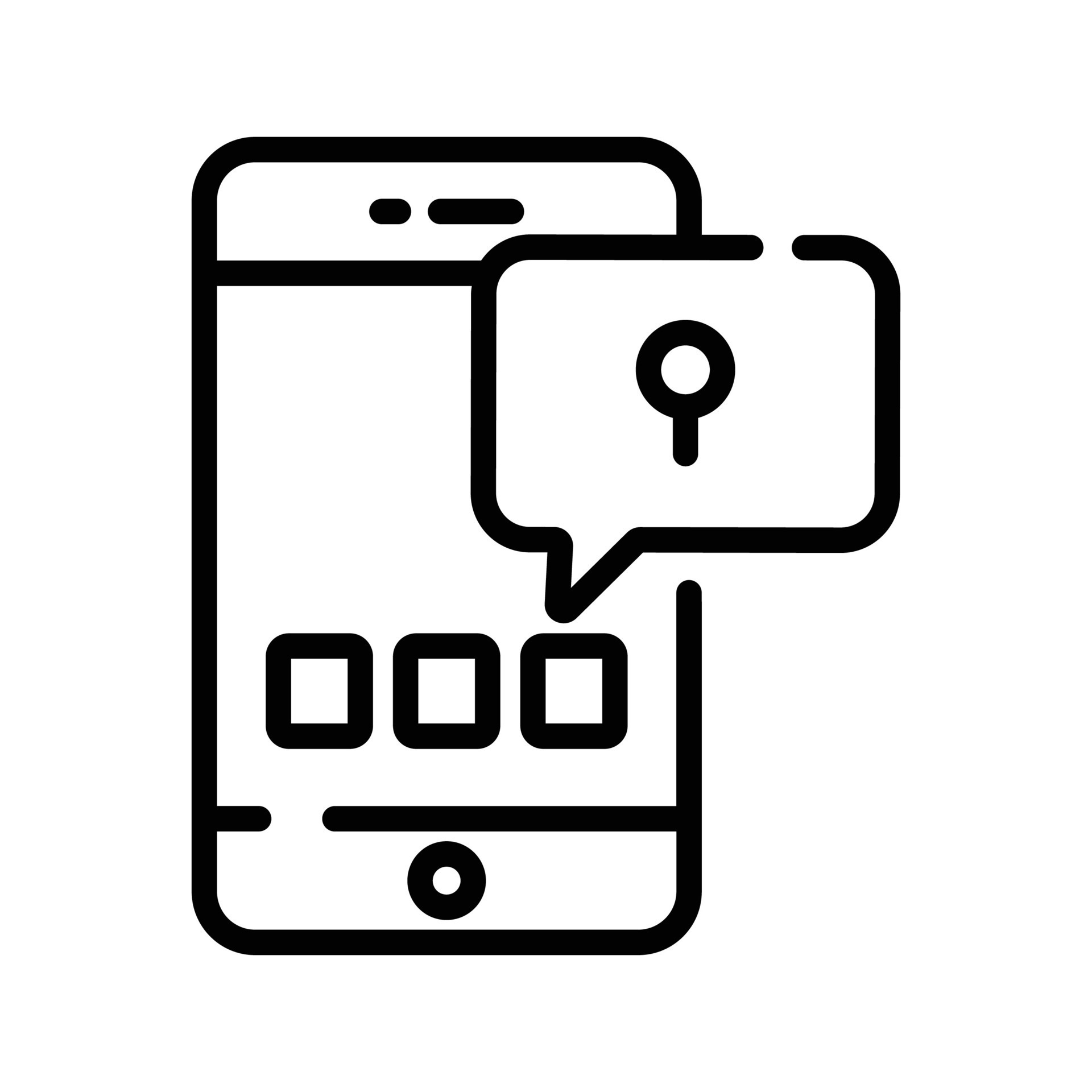 Unique Icon Of Mobile App Security Editable Vector Of Mobile App