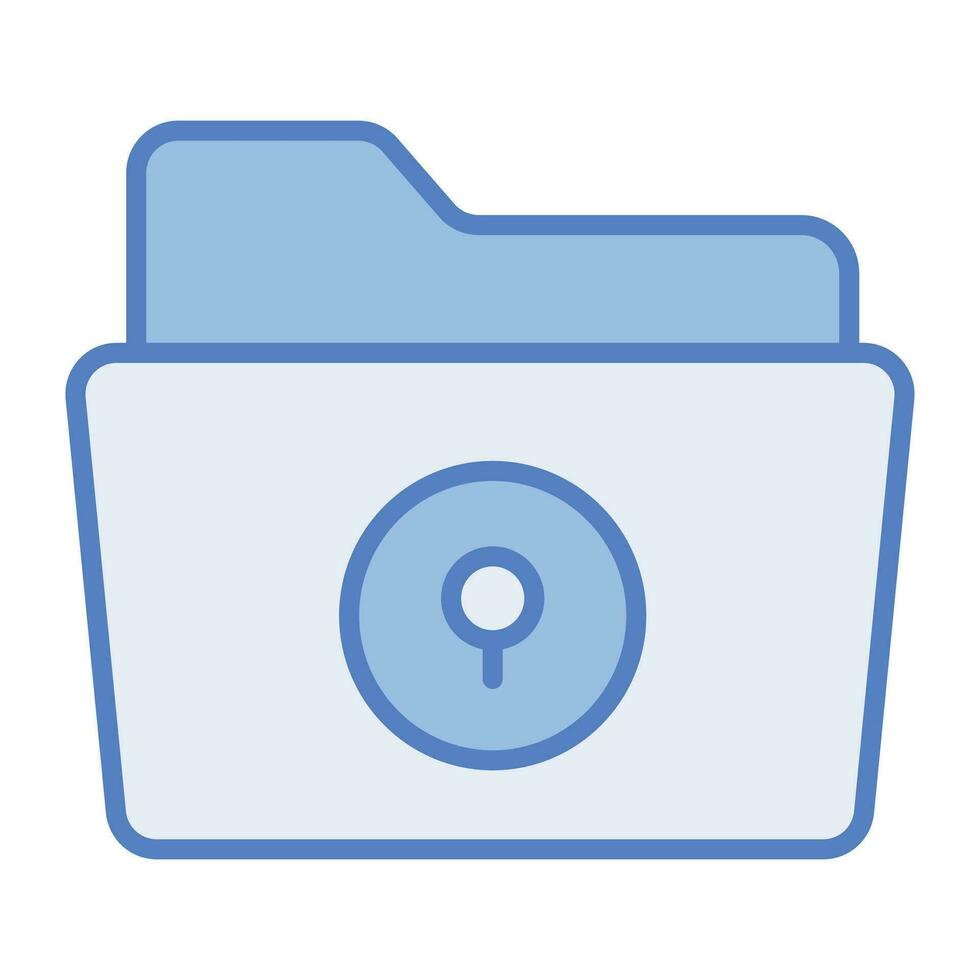 Secure confidential file folders, with paper documents security vector icon 30746902 Vector Art ...