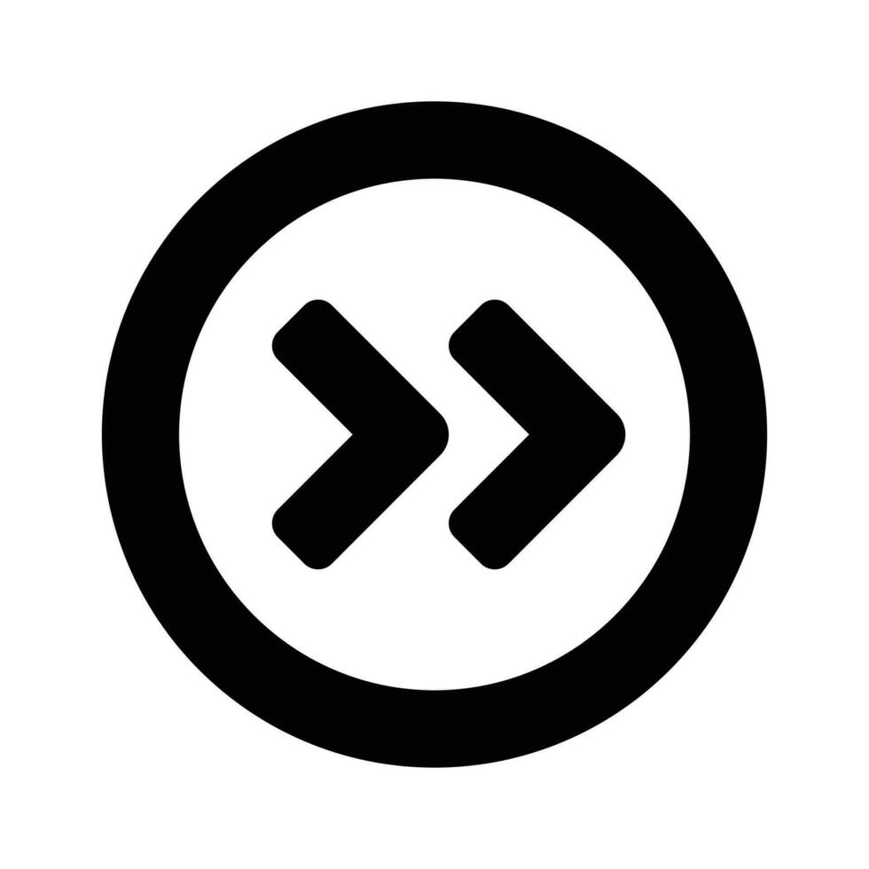 Forward button icon design, fast forward vector, media button 30747399 Vector Art at Vecteezy