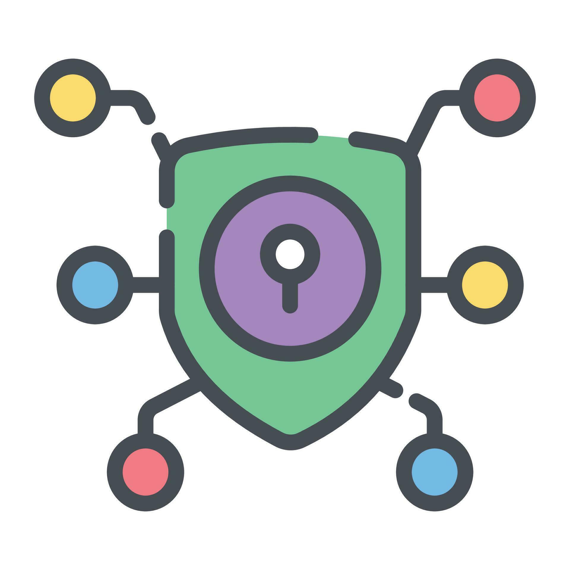 Secure connection icon, encryption information. Cyber security 30747410 Vector Art at Vecteezy