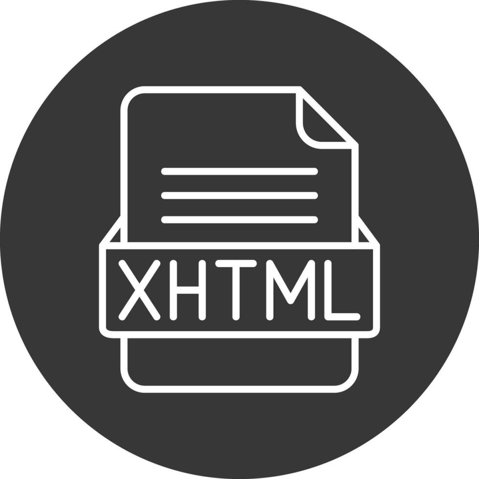 Xhtml File Format Vector Icon 30750533 Vector Art At Vecteezy