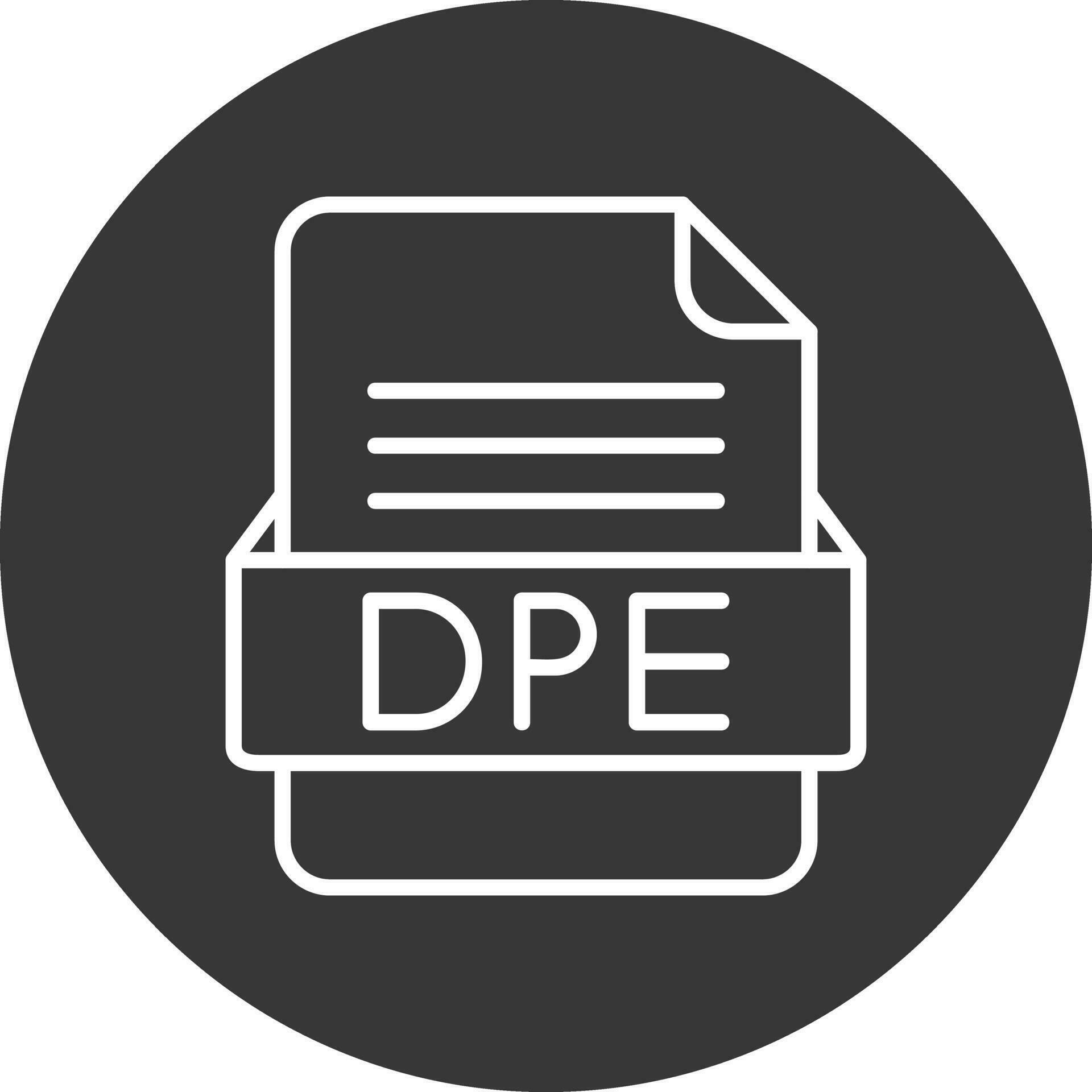 Dpe File Format Vector Icon 30750791 Vector Art At Vecteezy
