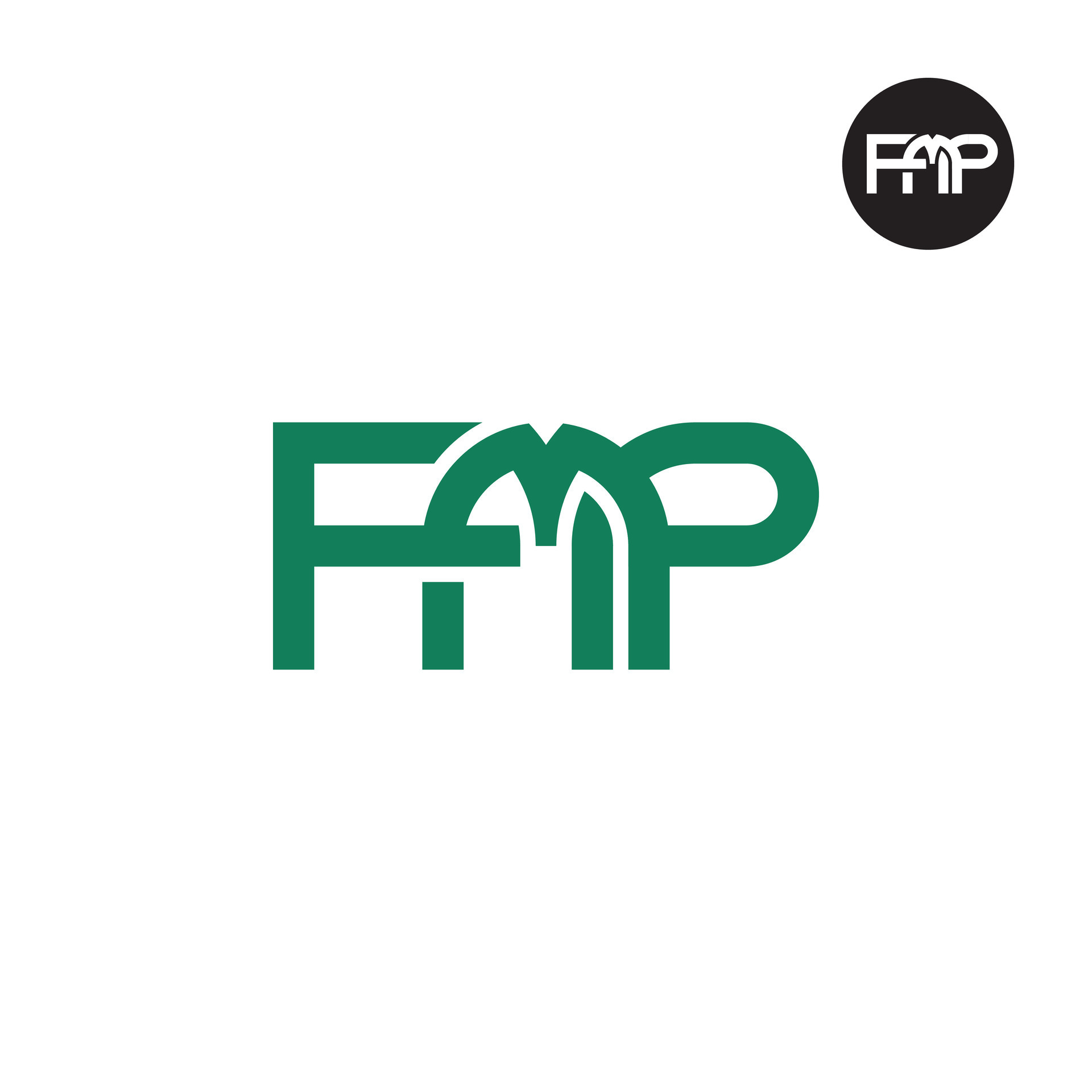 Letter Fmp Monogram Logo Design 30751481 Vector Art At Vecteezy