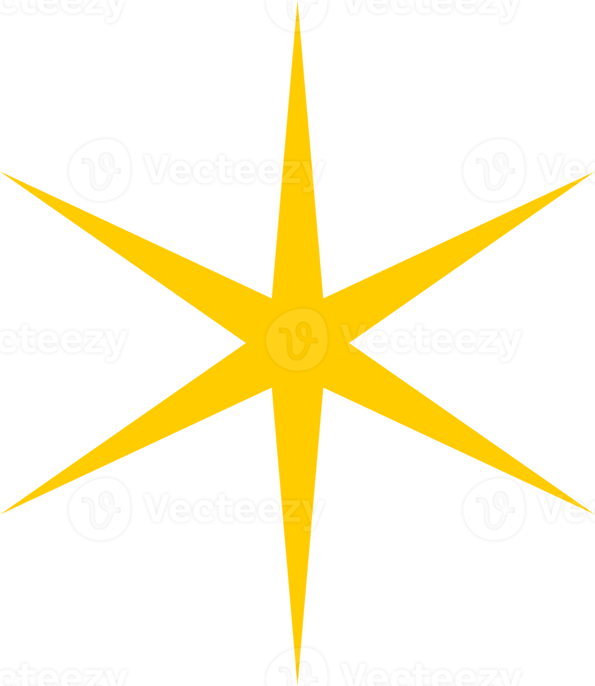 Yellow shining sparkle star icon 30753729 PNG