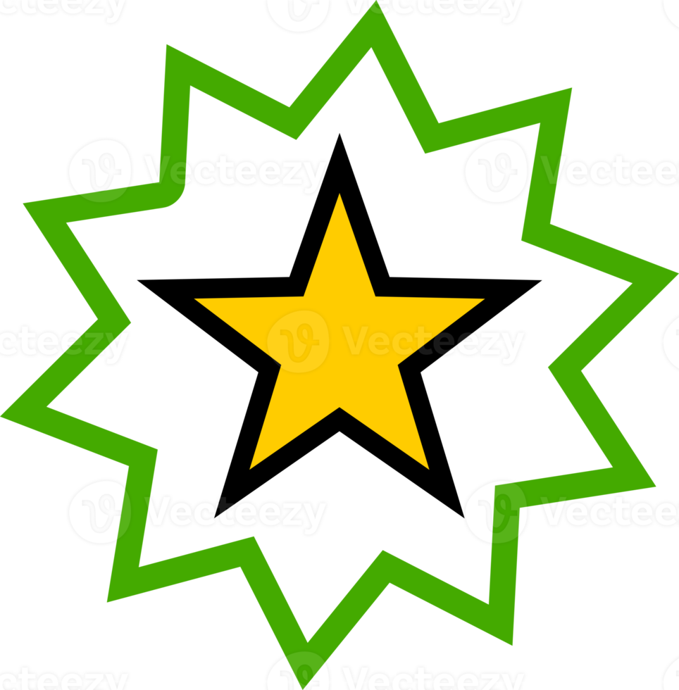 cute yellow pink blue star doodle icon 30754265 PNG