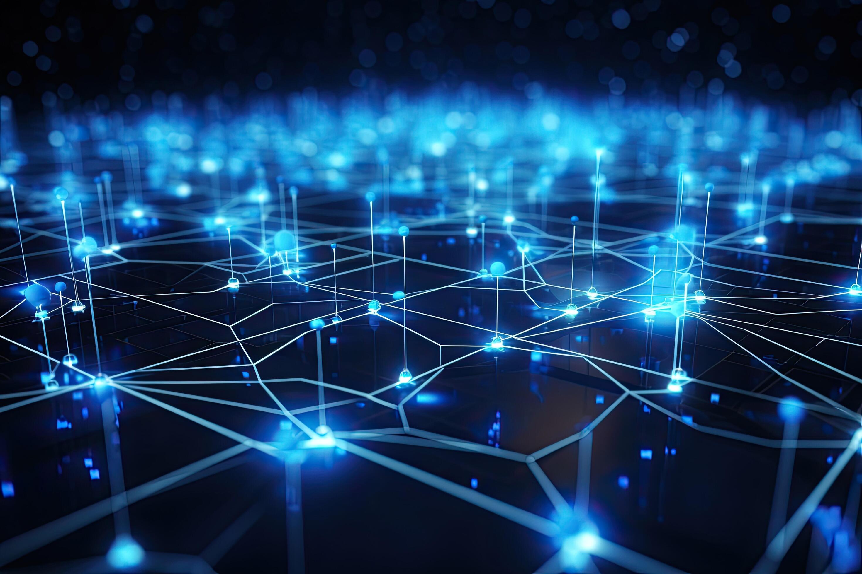 3d Rendering Of Abstract Technology Background Network And Communication Concept Big Data Flow