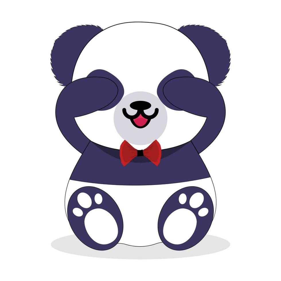Cute Panda Clipart Vector 30756459 Vector Art At Vecteezy