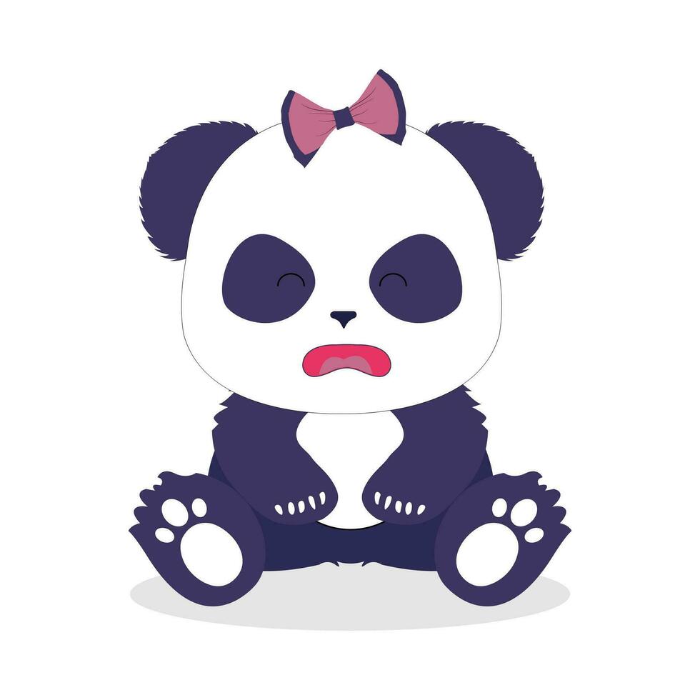 Cute Panda Clipart Vector 30756499 Vector Art At Vecteezy
