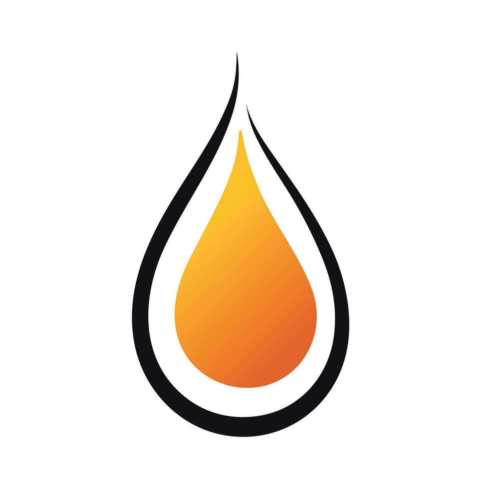 Oil Drop Icon Illustration Flat Design 30758412 Vector Art At Vecteezy