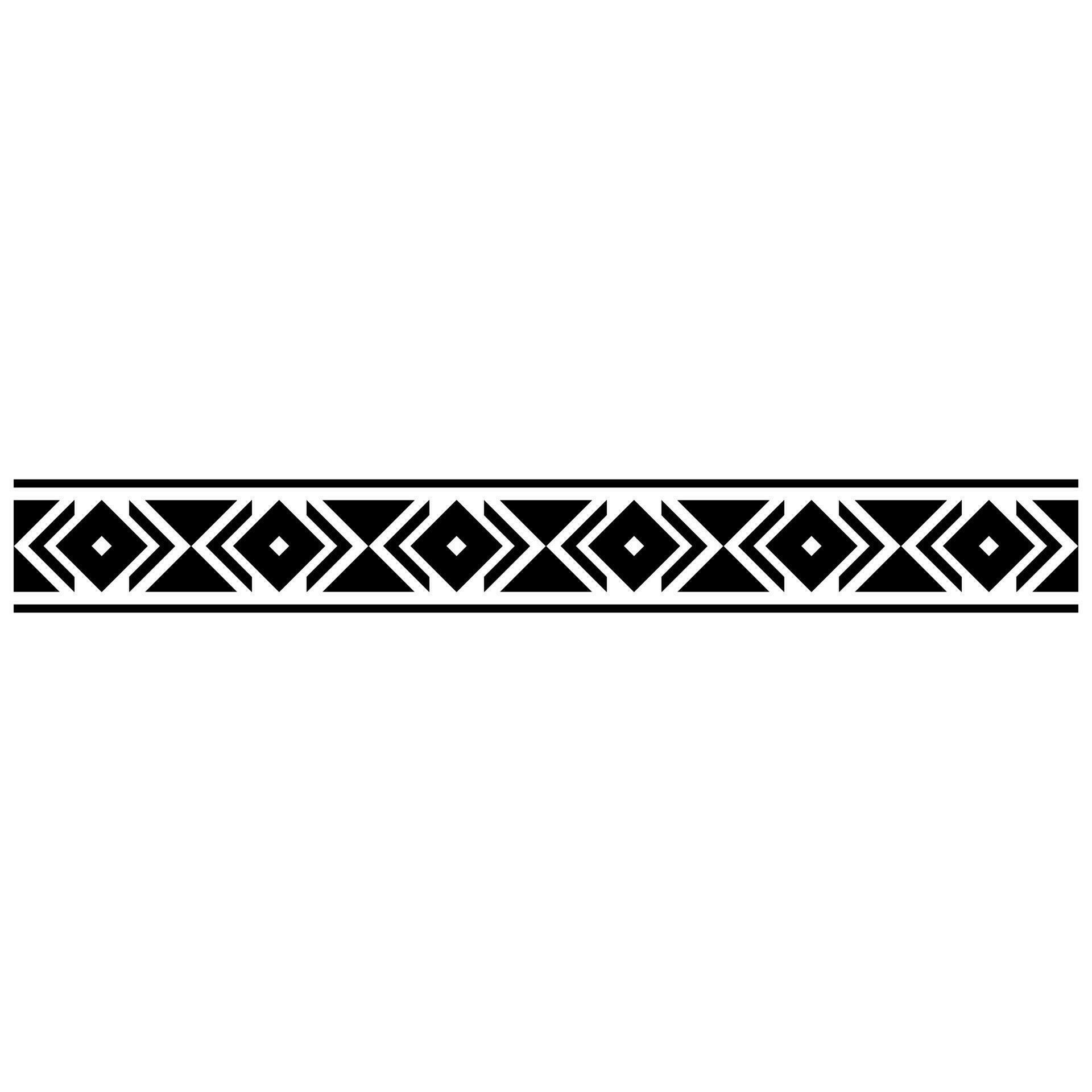 Aztec pattern icon vector. Border illustration sign. Tribal pattern ...