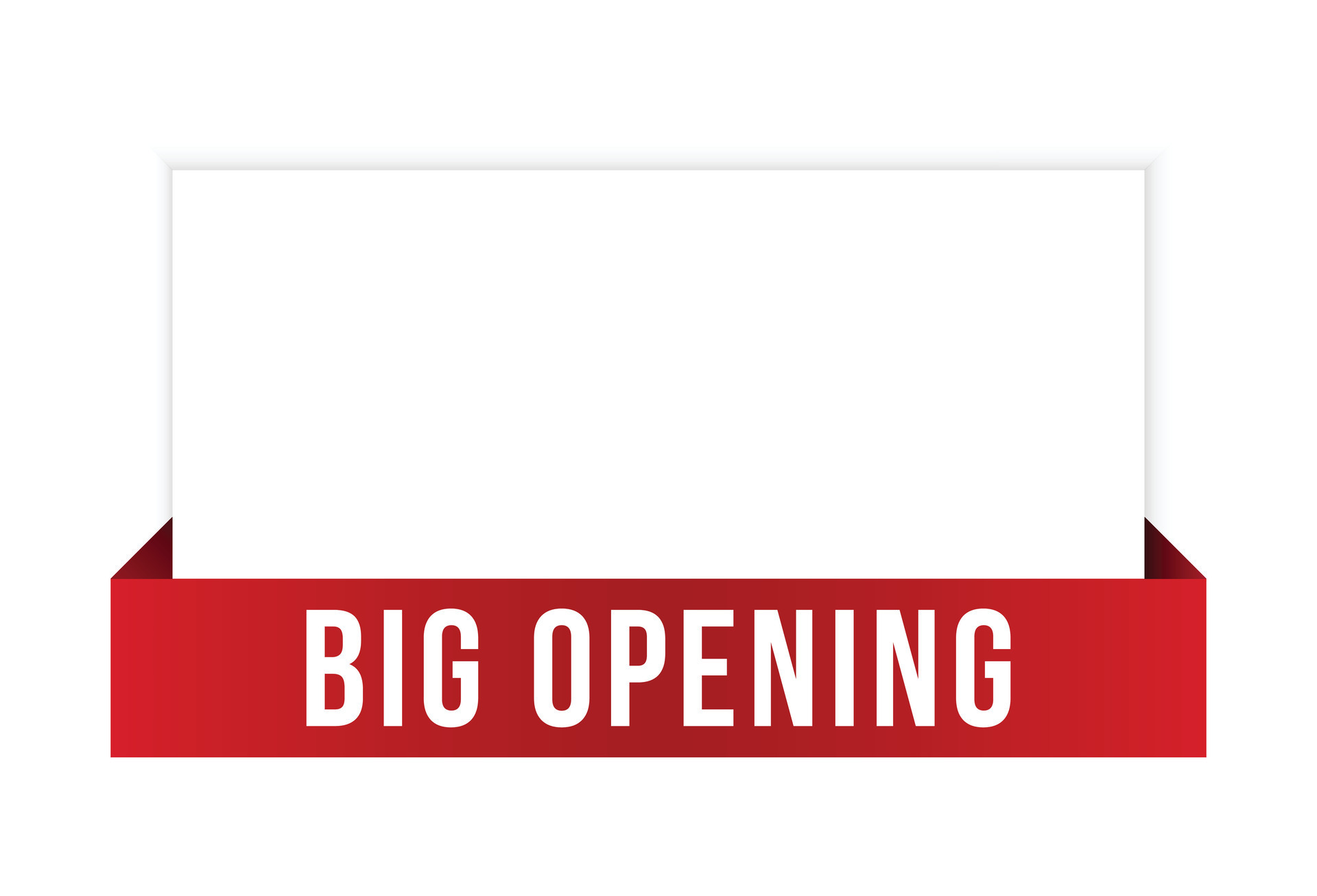 big opening banner design. big opening icon. Flat style vector illustration. 30760432 Vector Art ...