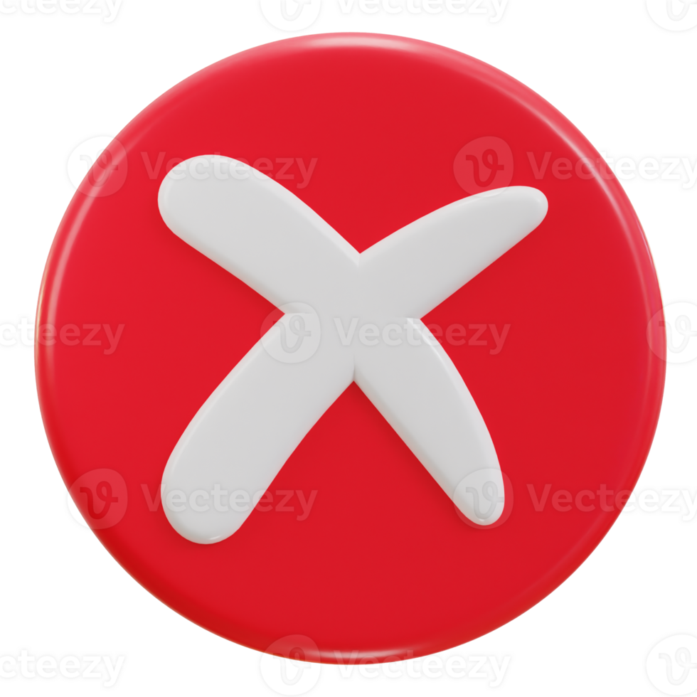 cross icon, rejection symbol 3d icon 30763615 PNG cross icon, rejection symbol 3d icon 30763615 PNG