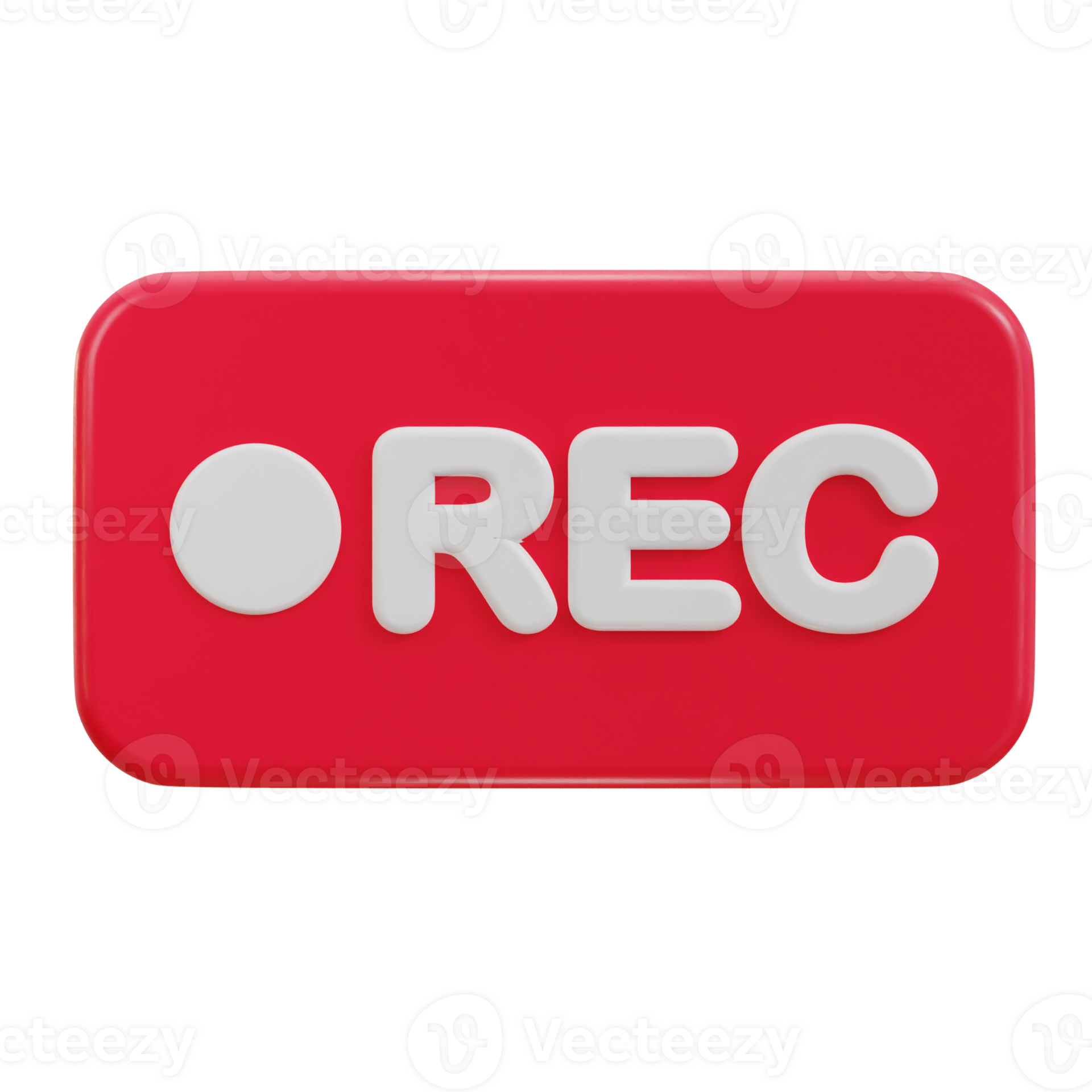 3d recording icon illustration 30763713 PNG