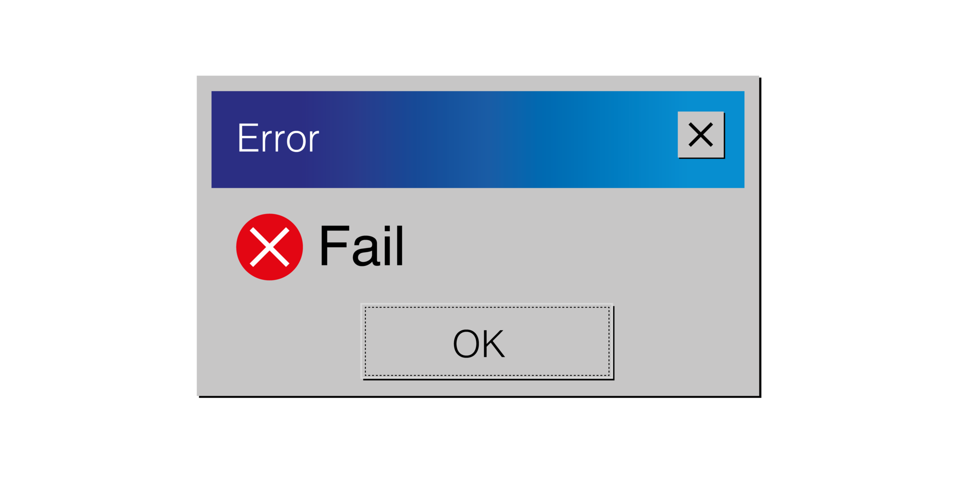 clásico sistema error advertencia diálogo 30765964 PNG