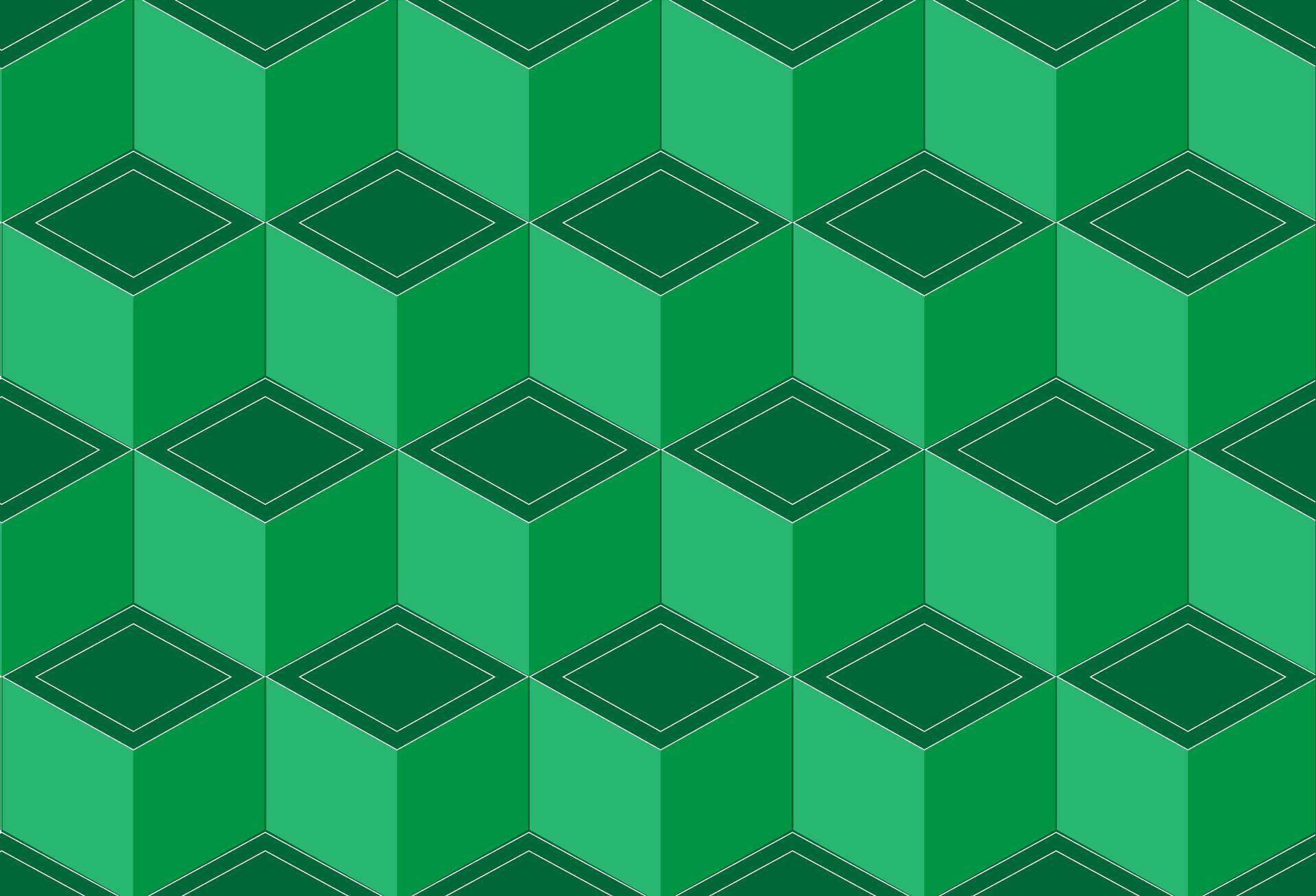 Green Geometric Cube Pattern 30767387 Vector Art At Vecteezy