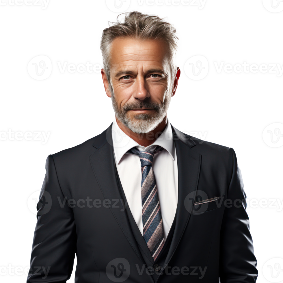 Handsome Old Business Man Isolated 30768013 Png