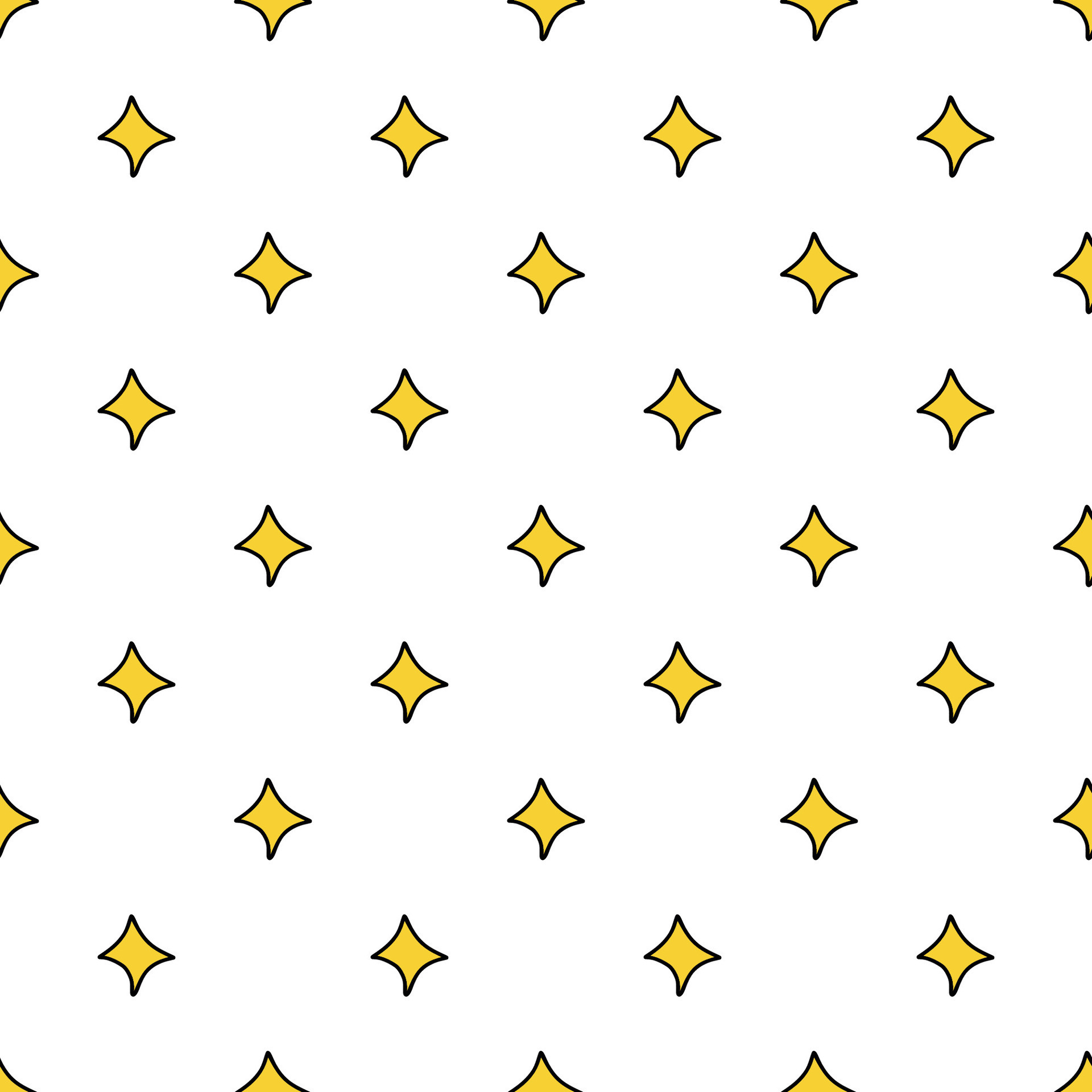 Vector elegant seamless pattern of cute geometric shapes of star ...