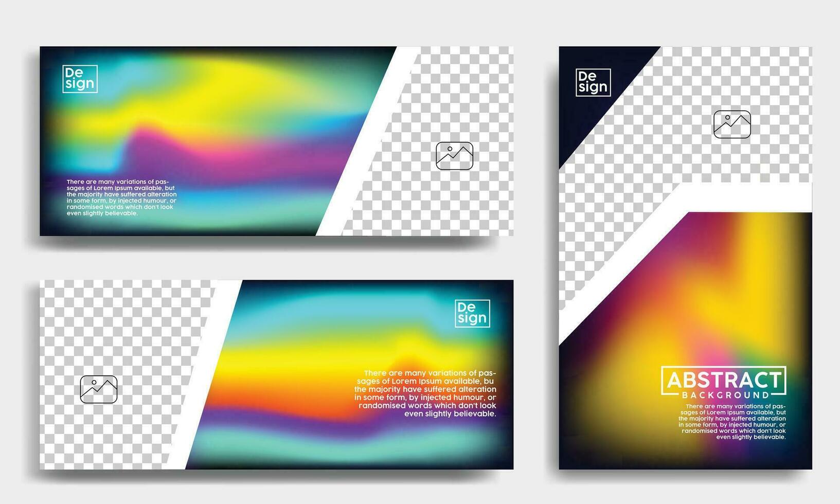 Abstract Background. Soft Holography Brochure. Pink Metal Gradient ...