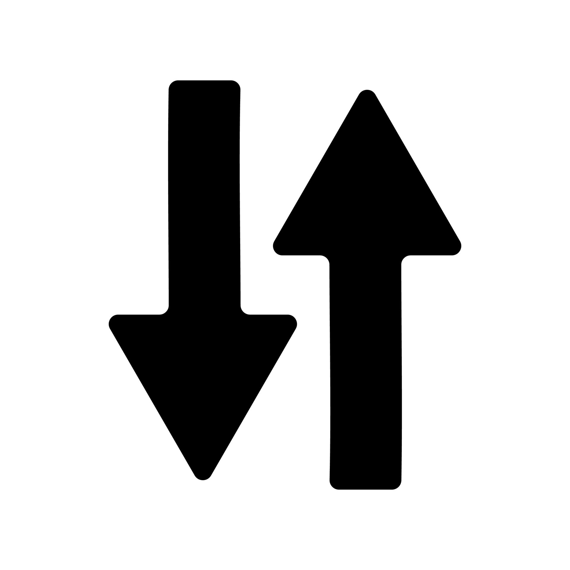 up and down arrow isolated white background 30770131 Vector Art at Vecteezy