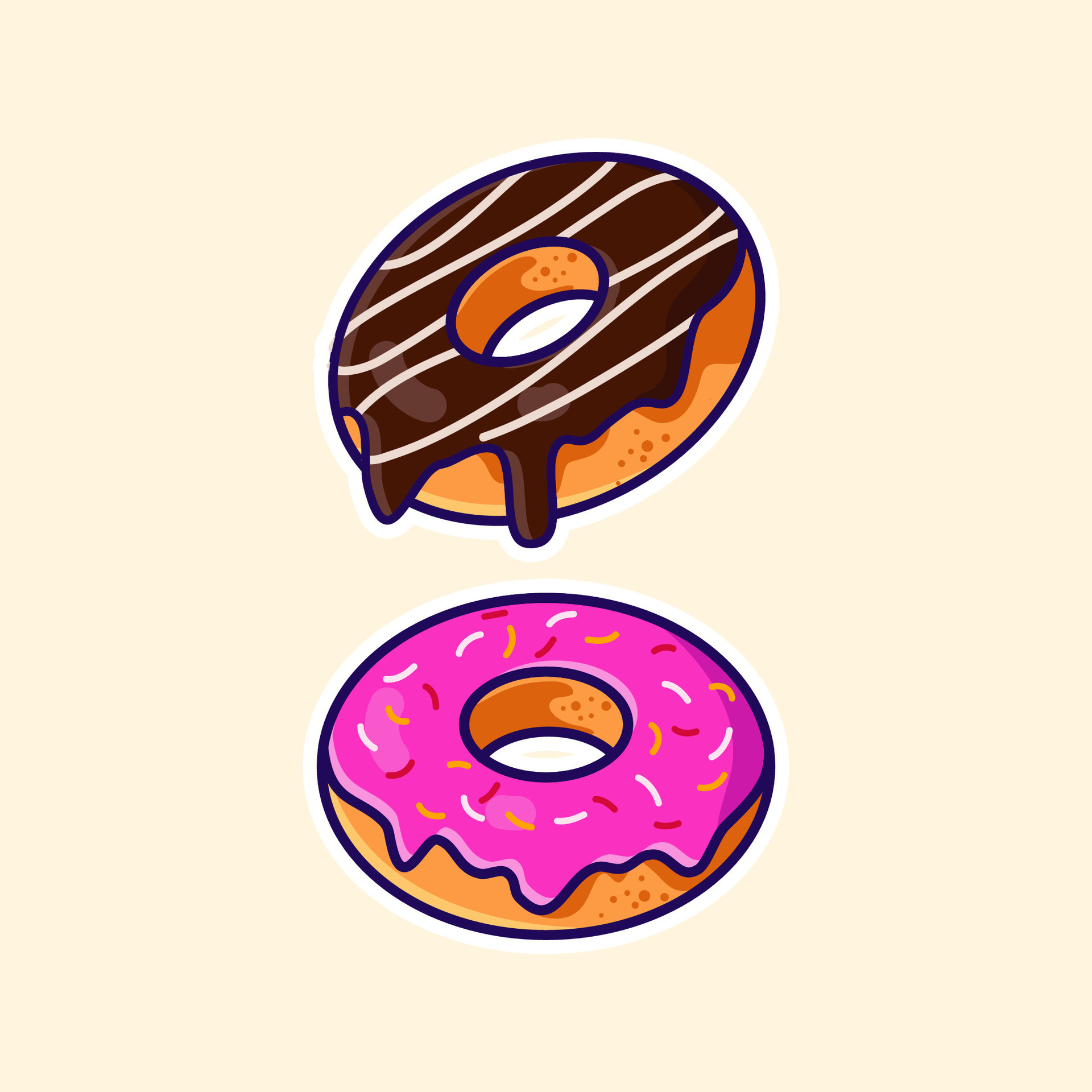 Doughnut Vector Illustration 30771900 Vector Art at Vecteezy Doughnut Vector Illustration 30771900 Vector Art at Vecteezy
