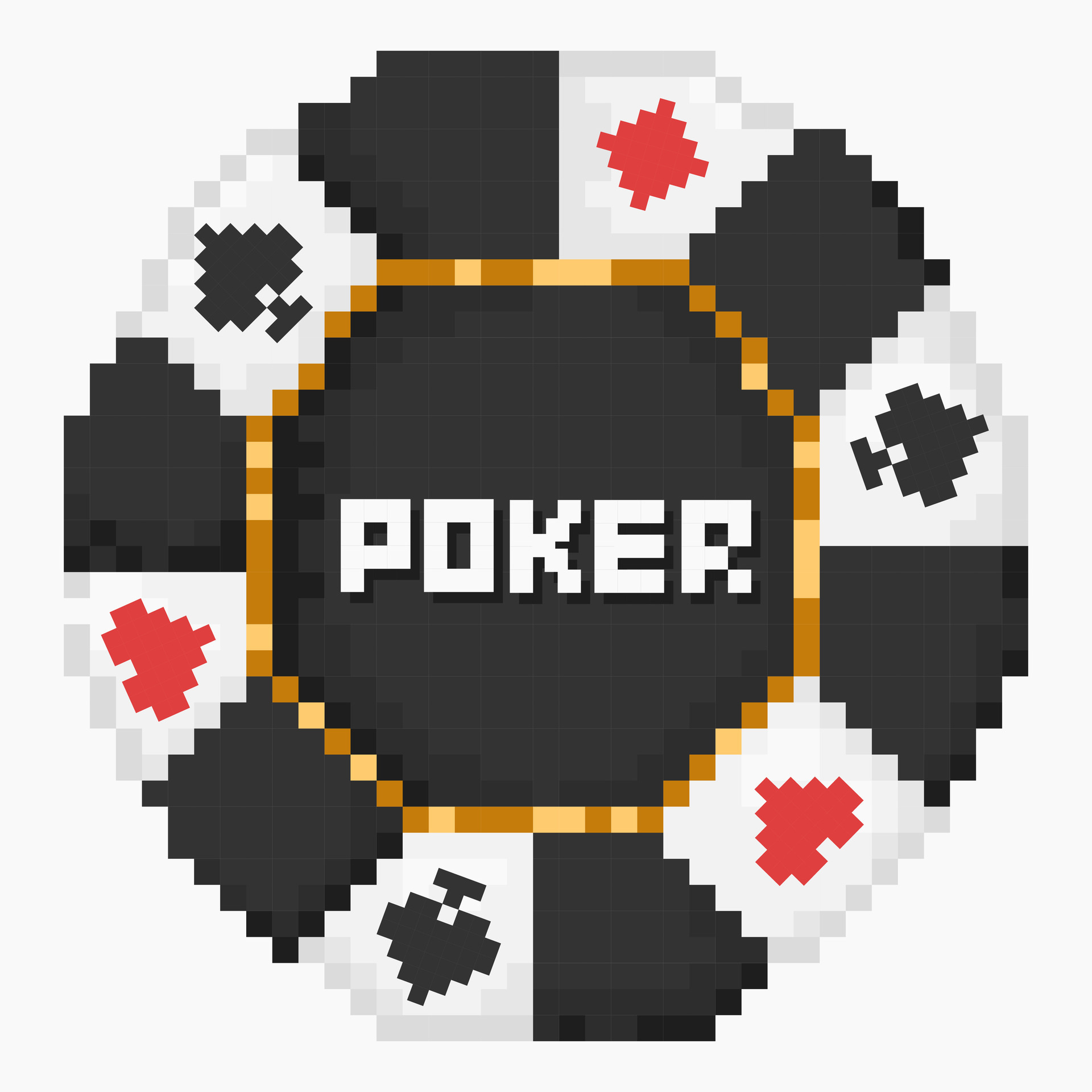Pixel art poker chips. Casino chips. Chip vector icon isolated on white ... Pixel art poker chips. Casino chips. Chip vector icon isolated on white ...