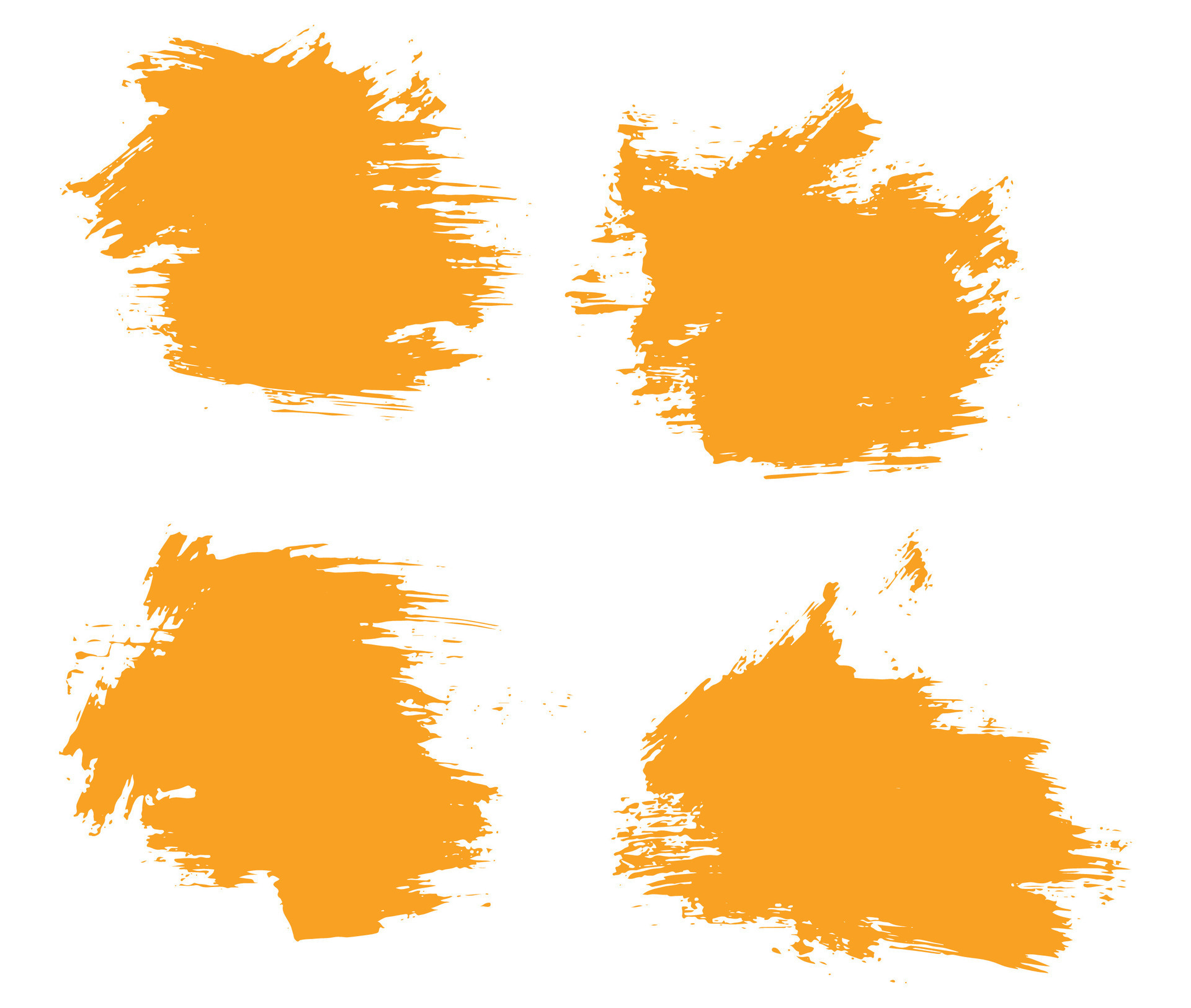 Collection of isolated hand drawn brush stroke 30773598 Vector Art at ...