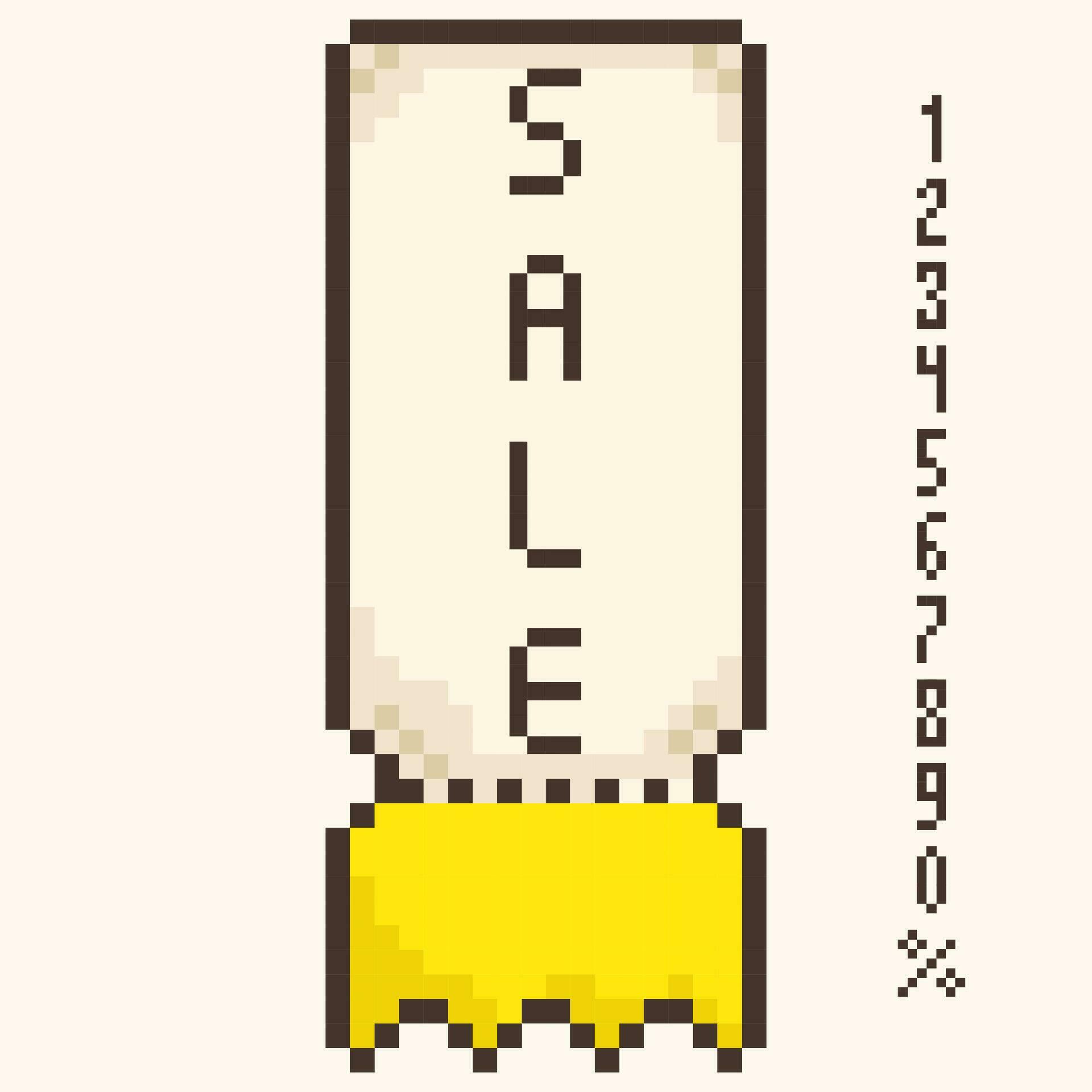 pixel coupon.Sale ticket template, discount 30774011 Vector Art at Vecteezy