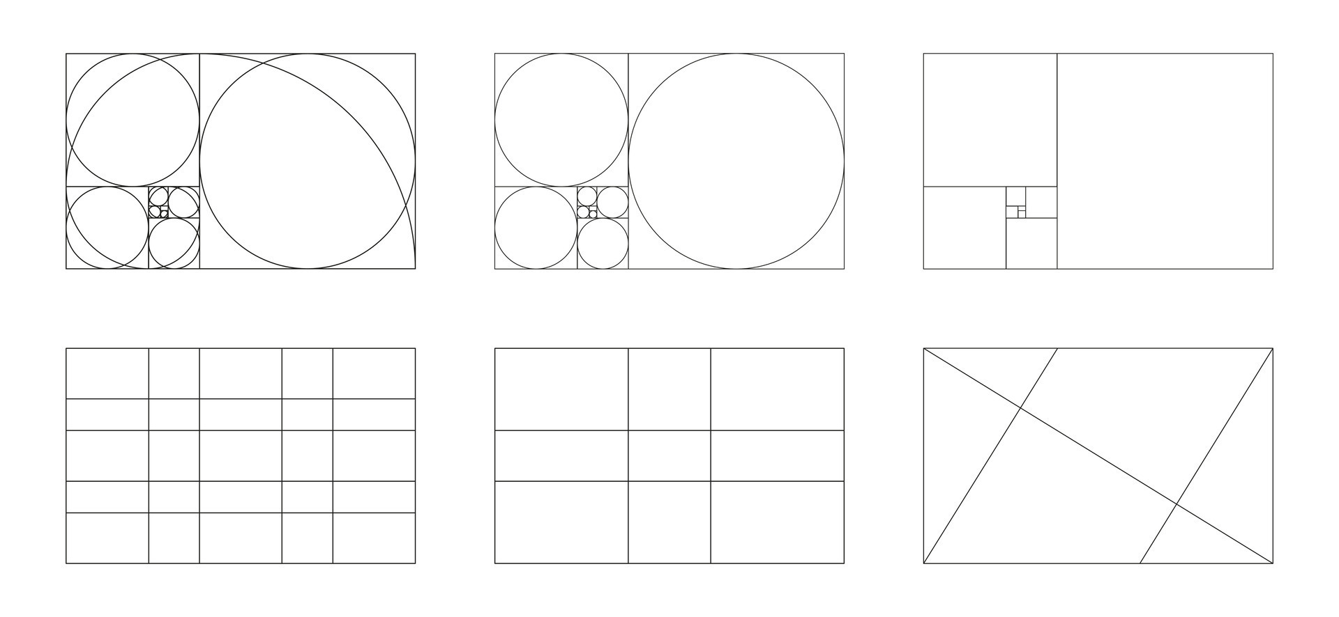 Golden Ratio Template Set Method Golden Section Fibonacci Array