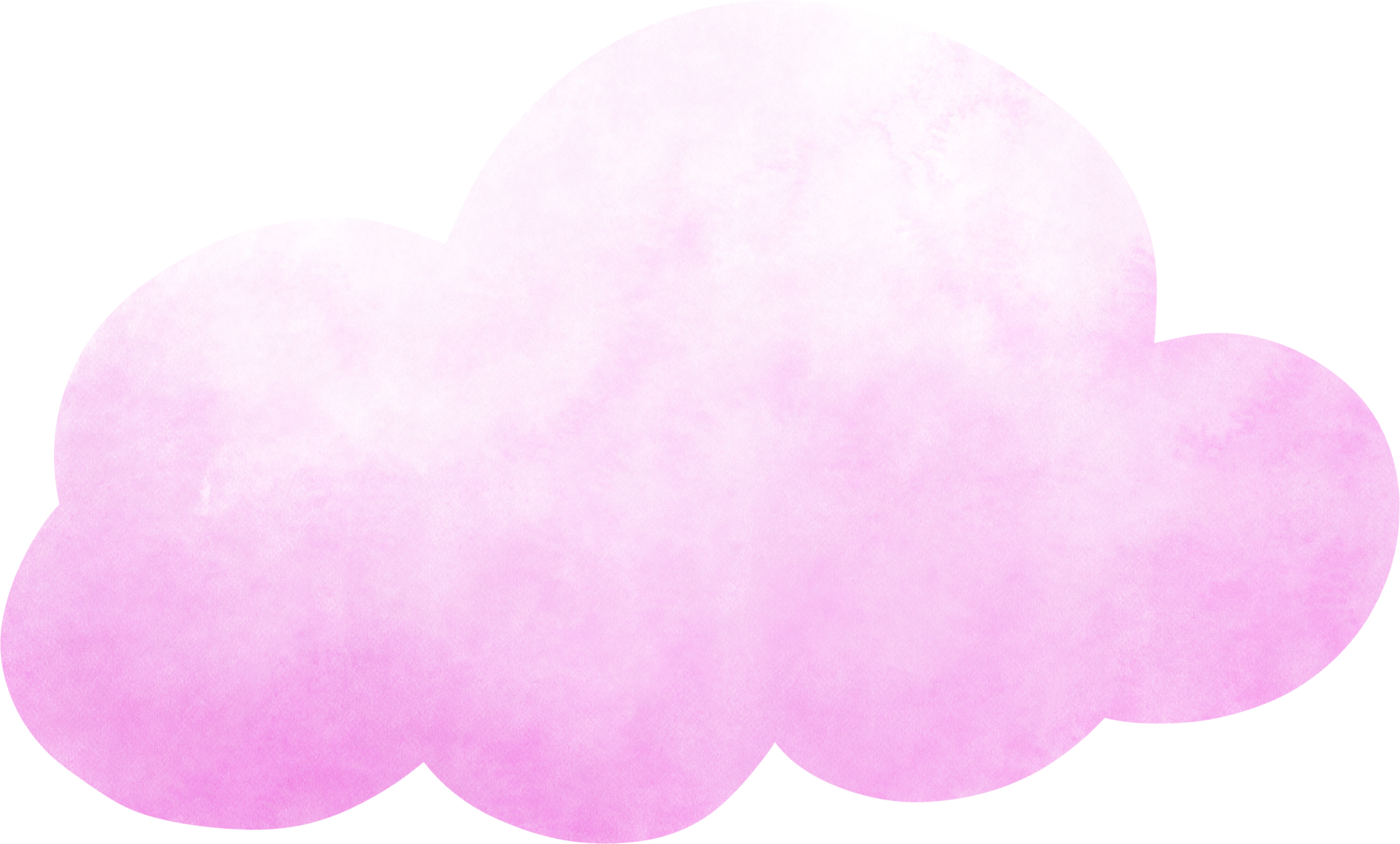 Pink watercolor cloud 30774985 PNG