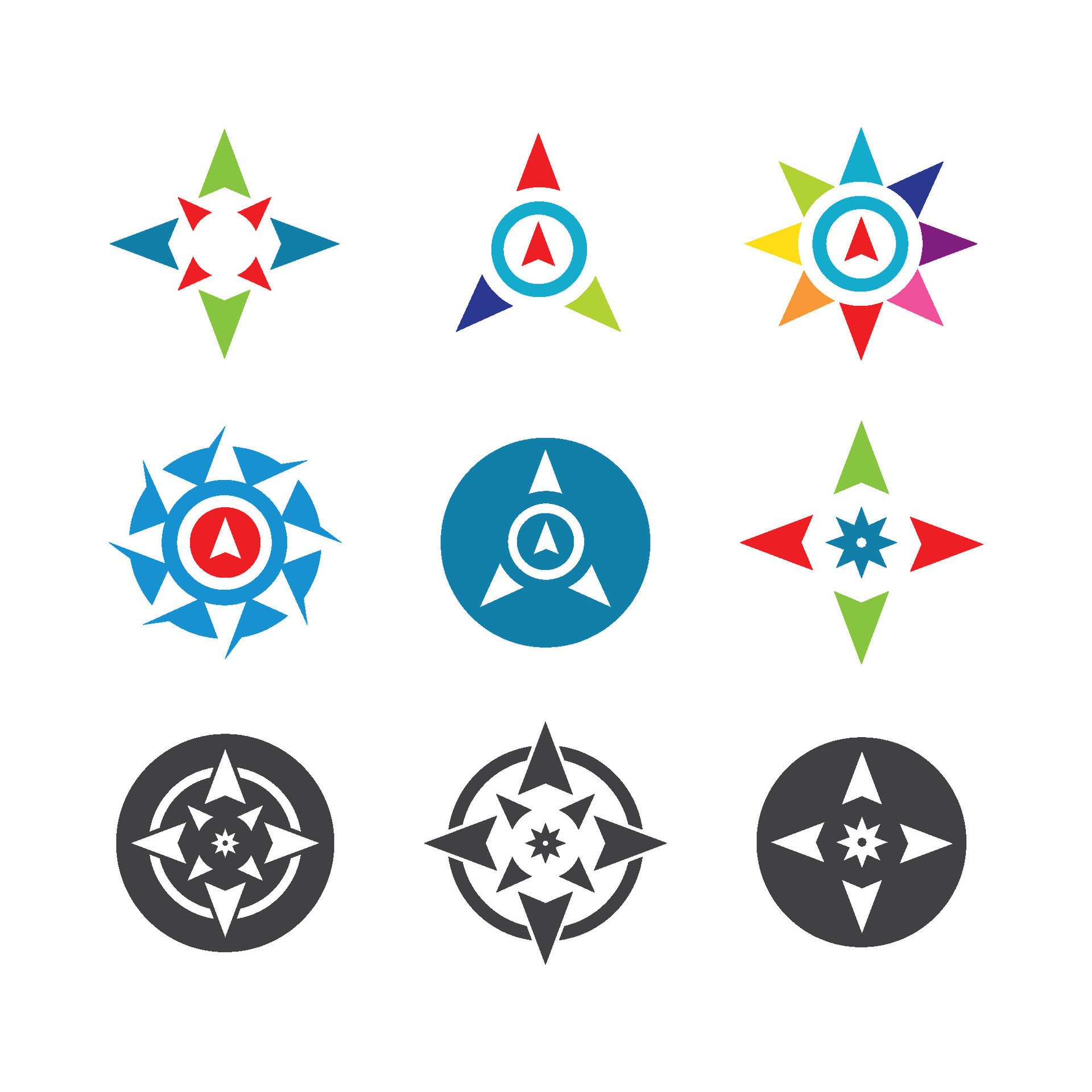 Compass Logo Vector Tempate Ilustration 30776001 Vector Art At Vecteezy
