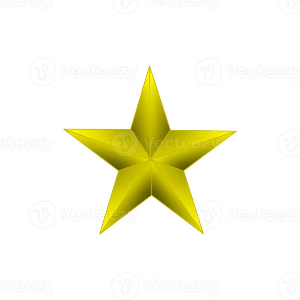 Yellow Five Pointed Star, Star Clipart, image with transparent background. 30776266 PNG