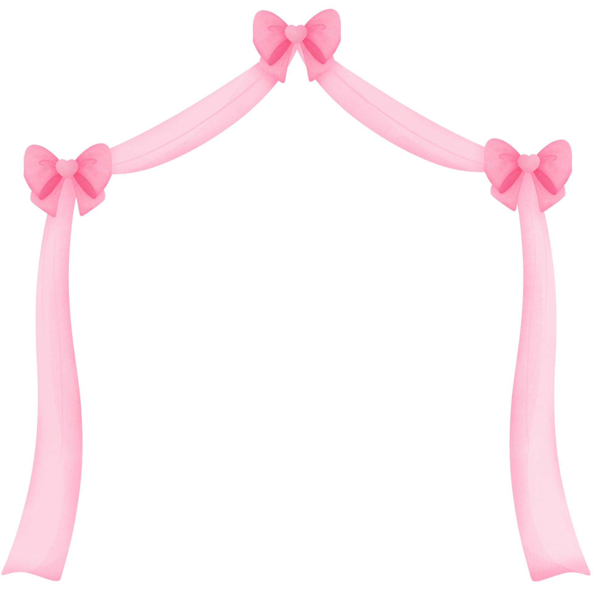 Pink Bow Border
