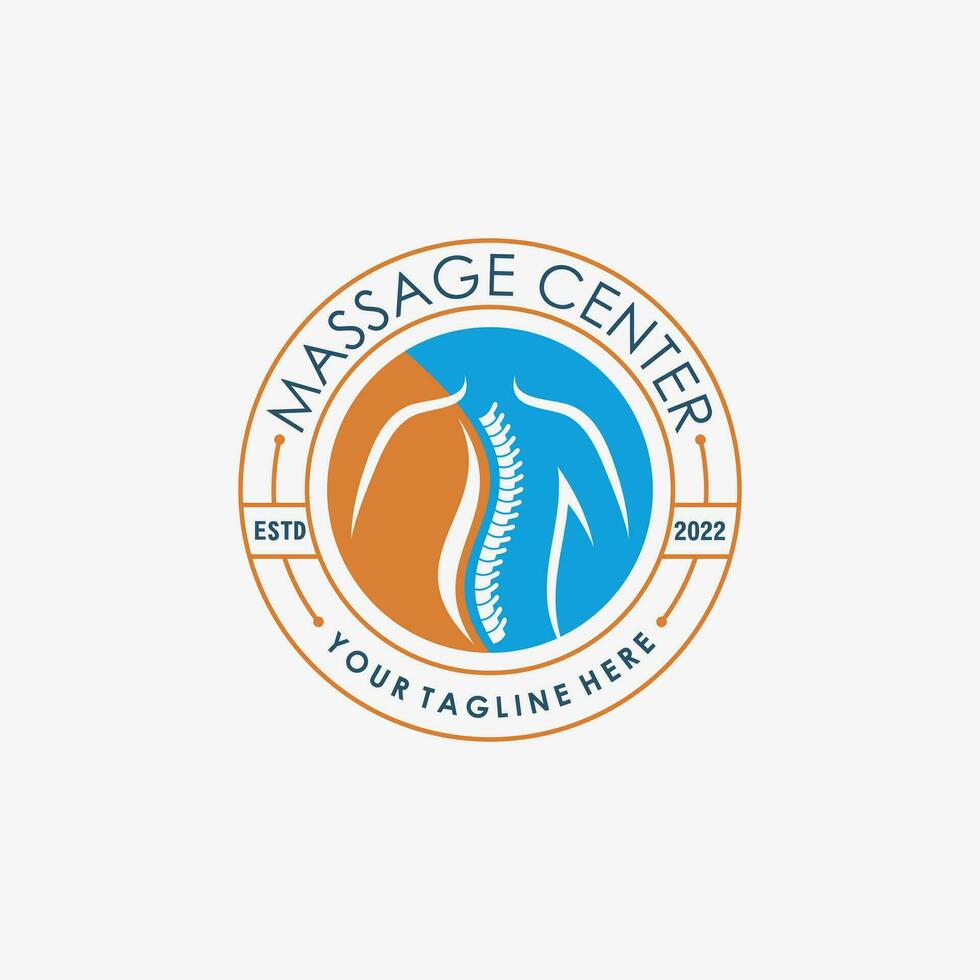 Chiropractic logo design vector spinal backbone icon logo with creative ... Chiropractic logo design vector spinal backbone icon logo with creative ...