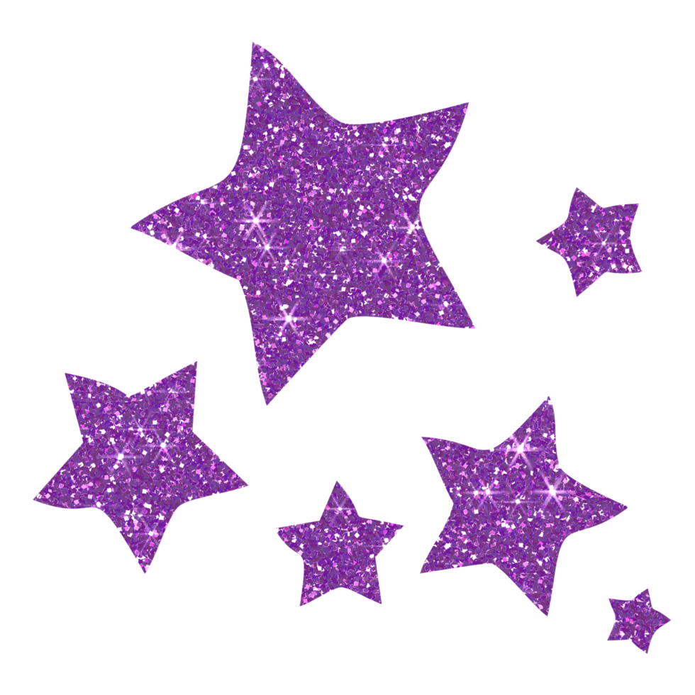 Purple star glitter on transparent background.Star icon 30778491 PNG
