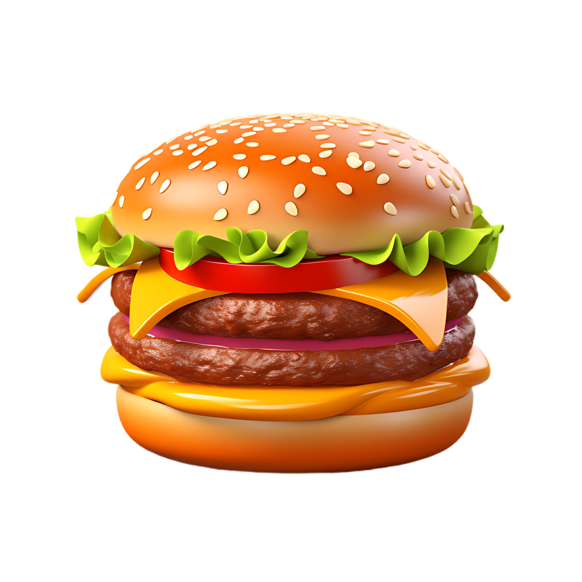 Burger 3d render, ai generative 30801807 PNG Burger 3d render, ai generative 30801807 PNG