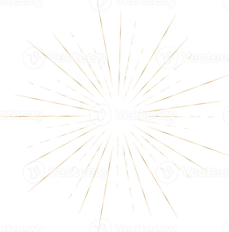 Golden sunburst doodle line art on transparent background. 30804103 PNG Golden sunburst doodle line art on transparent background. 30804103 PNG