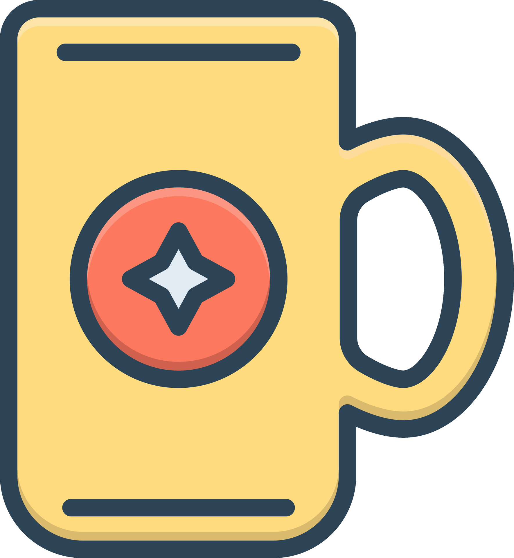 color icon for mug 30805384 Vector Art at Vecteezy