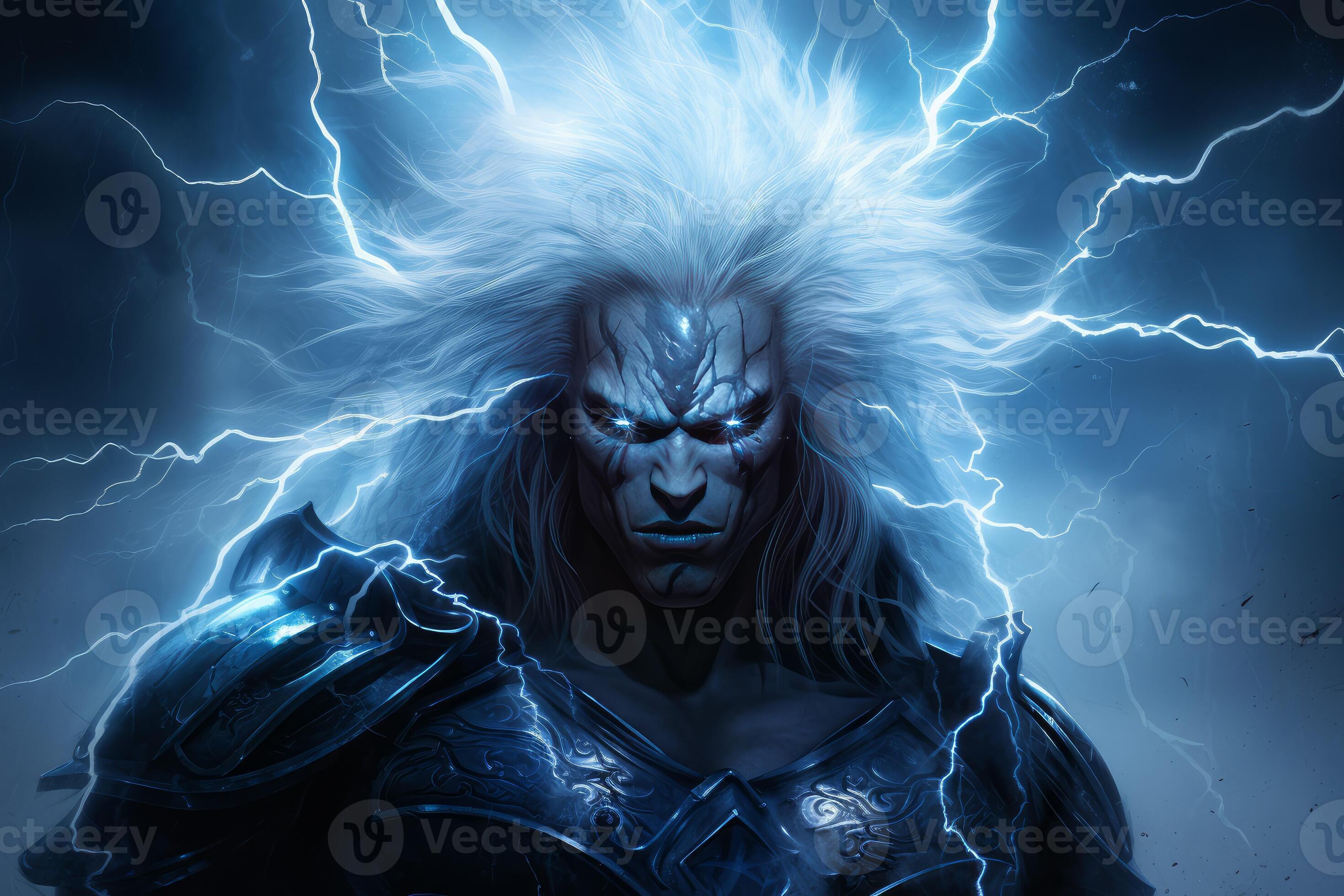 Warrior of lightning. Generate Ai 30811673 Stock Photo at Vecteezy Warrior of lightning. Generate Ai 30811673 Stock Photo at Vecteezy