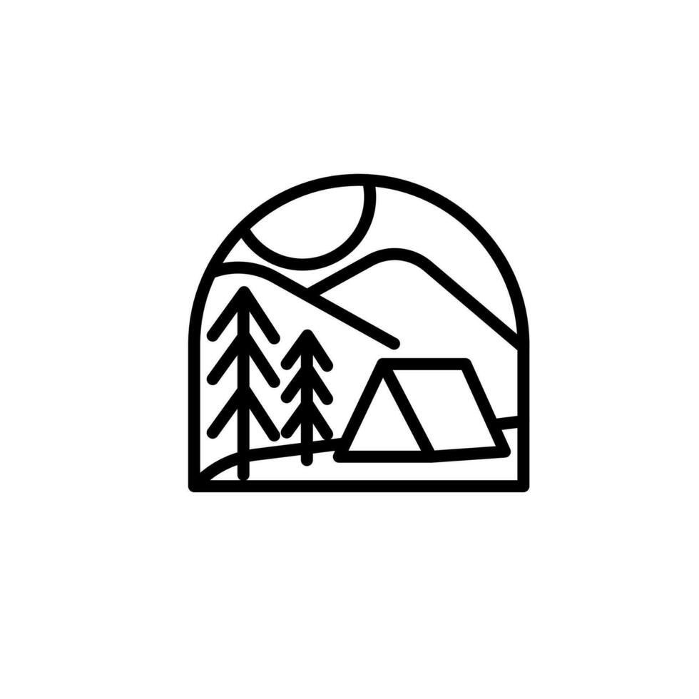 Summer Camp Logo Badge Graphic Logo Emblem Design 30811792 Vector Art