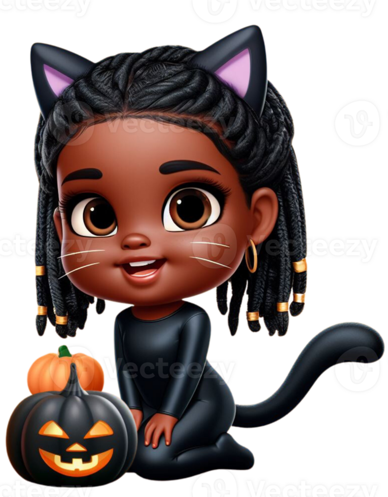 Harvest Halloween Inspired Kids AI Generated 30817741 PNG