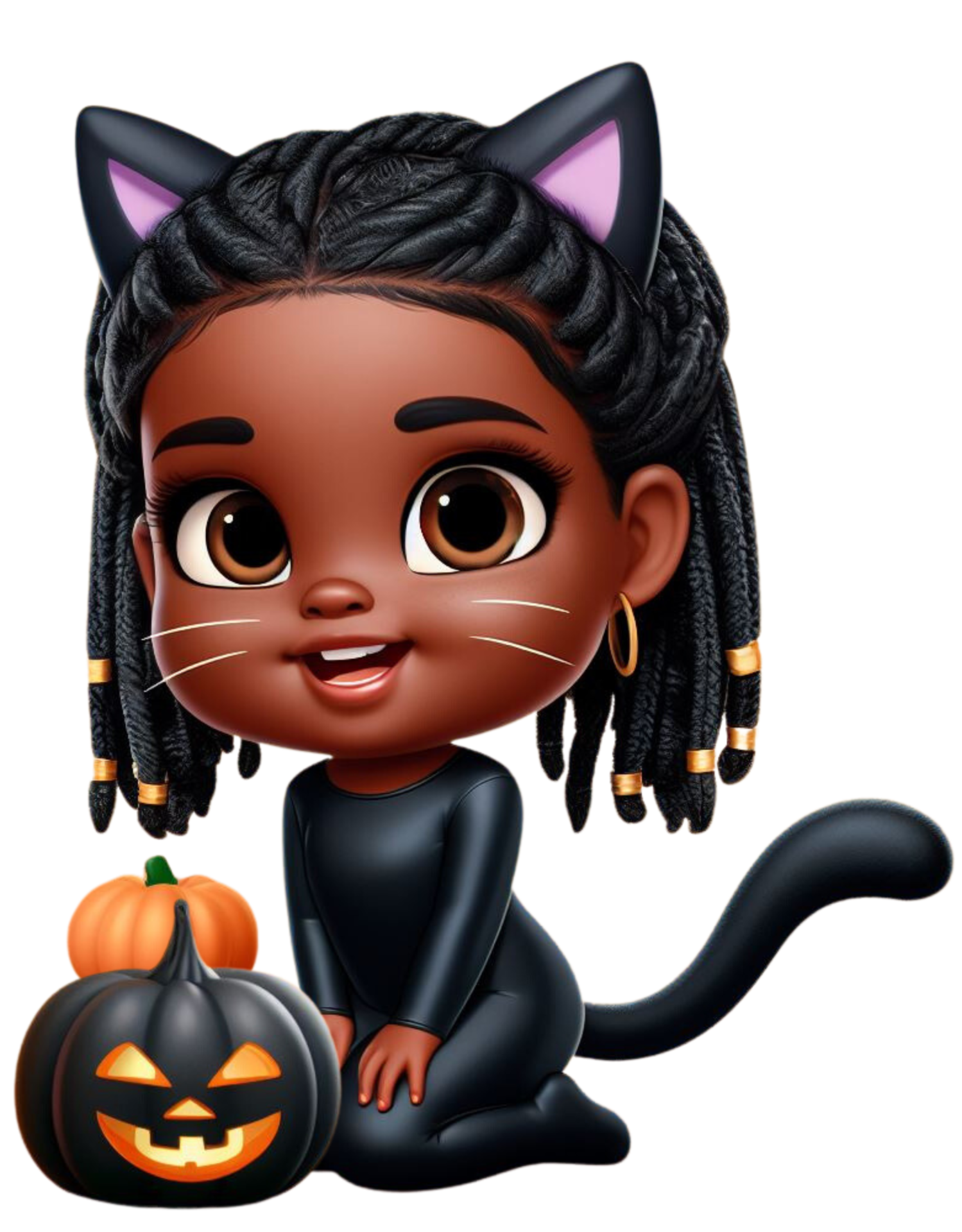 Harvest Halloween Inspired Kids AI Generated 30817741 PNG